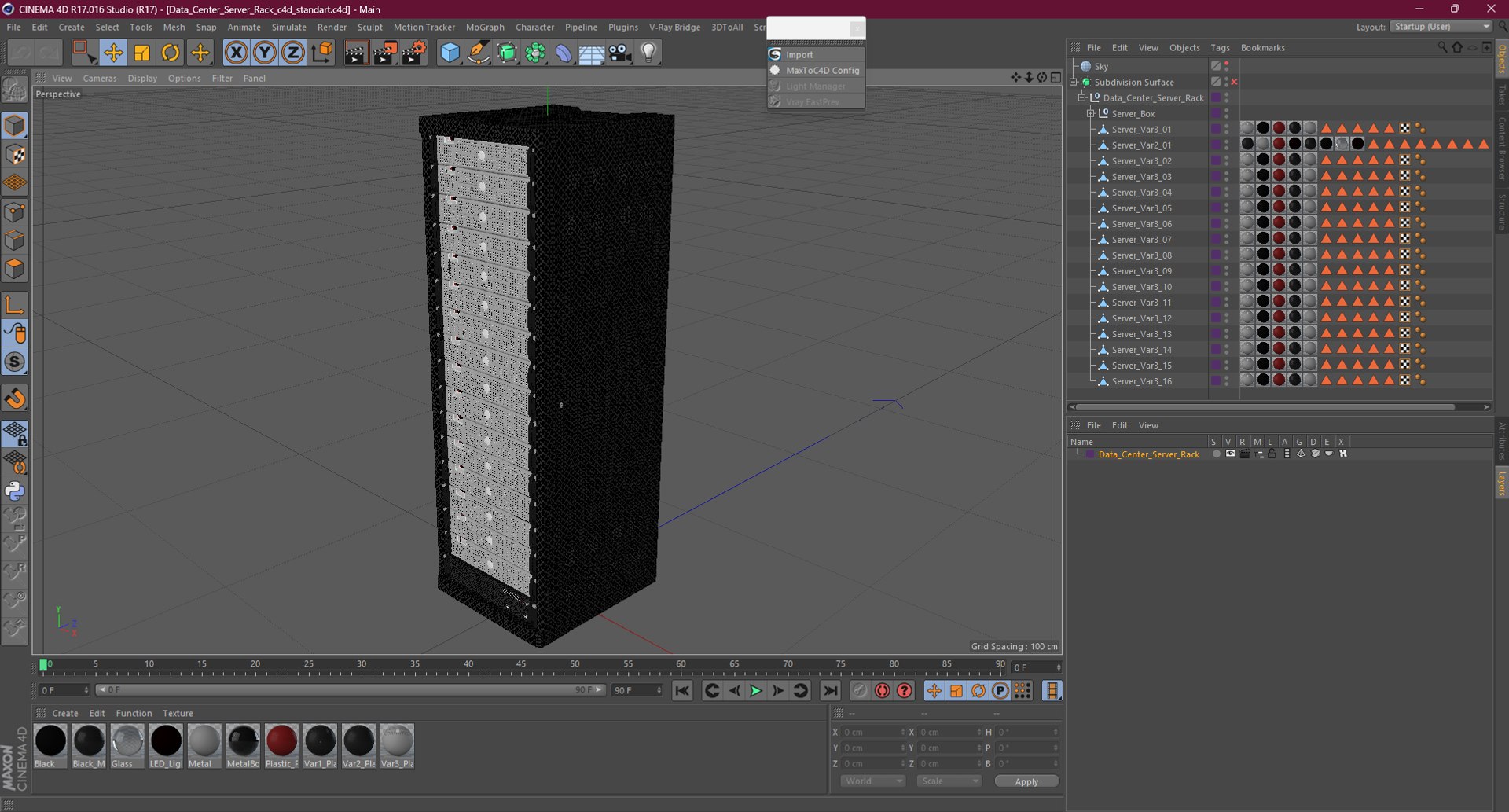 3D Model Data Center Server Rack - TurboSquid 2262265