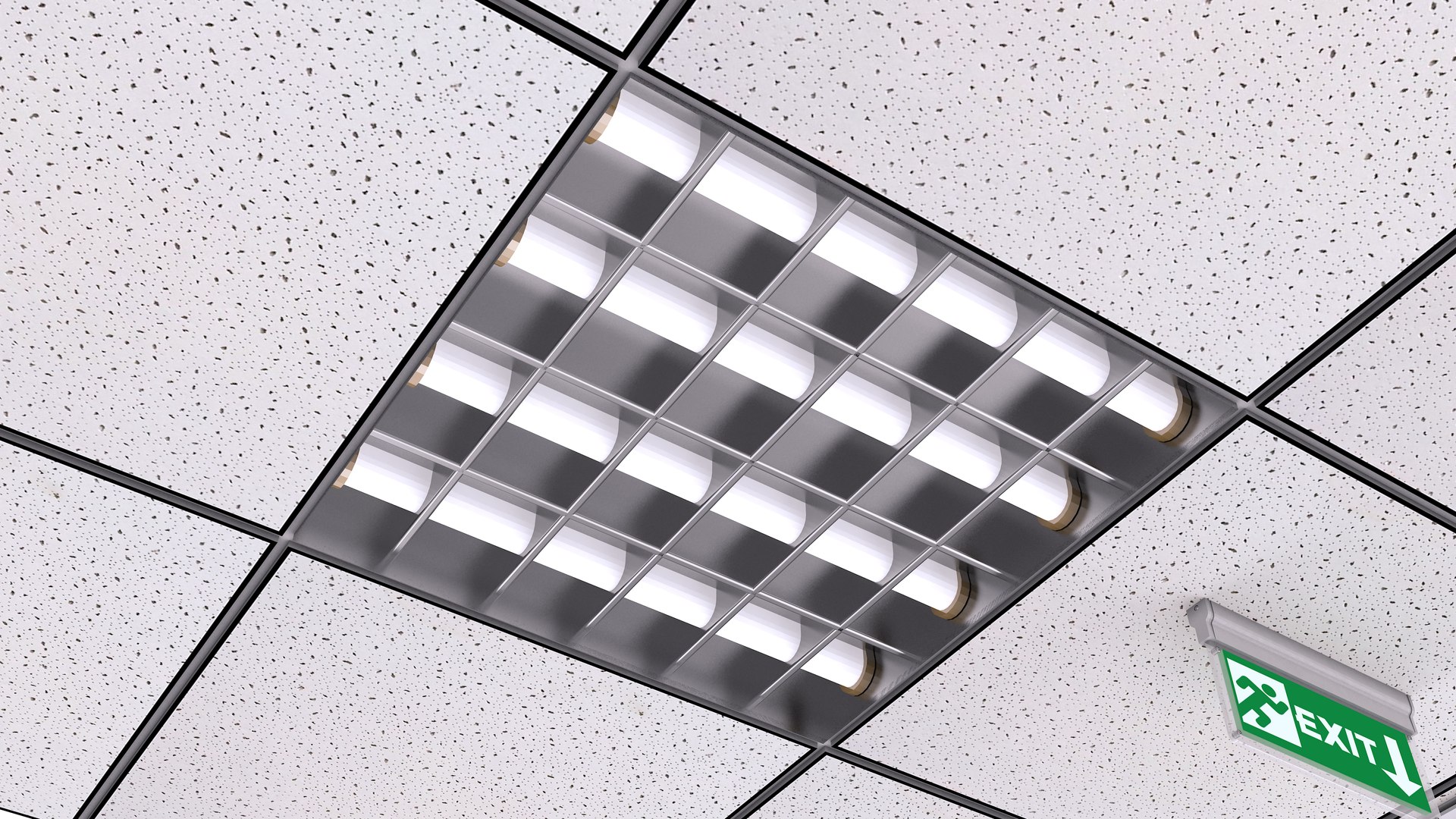 3D Ceiling system Armstrong model - TurboSquid 1918107