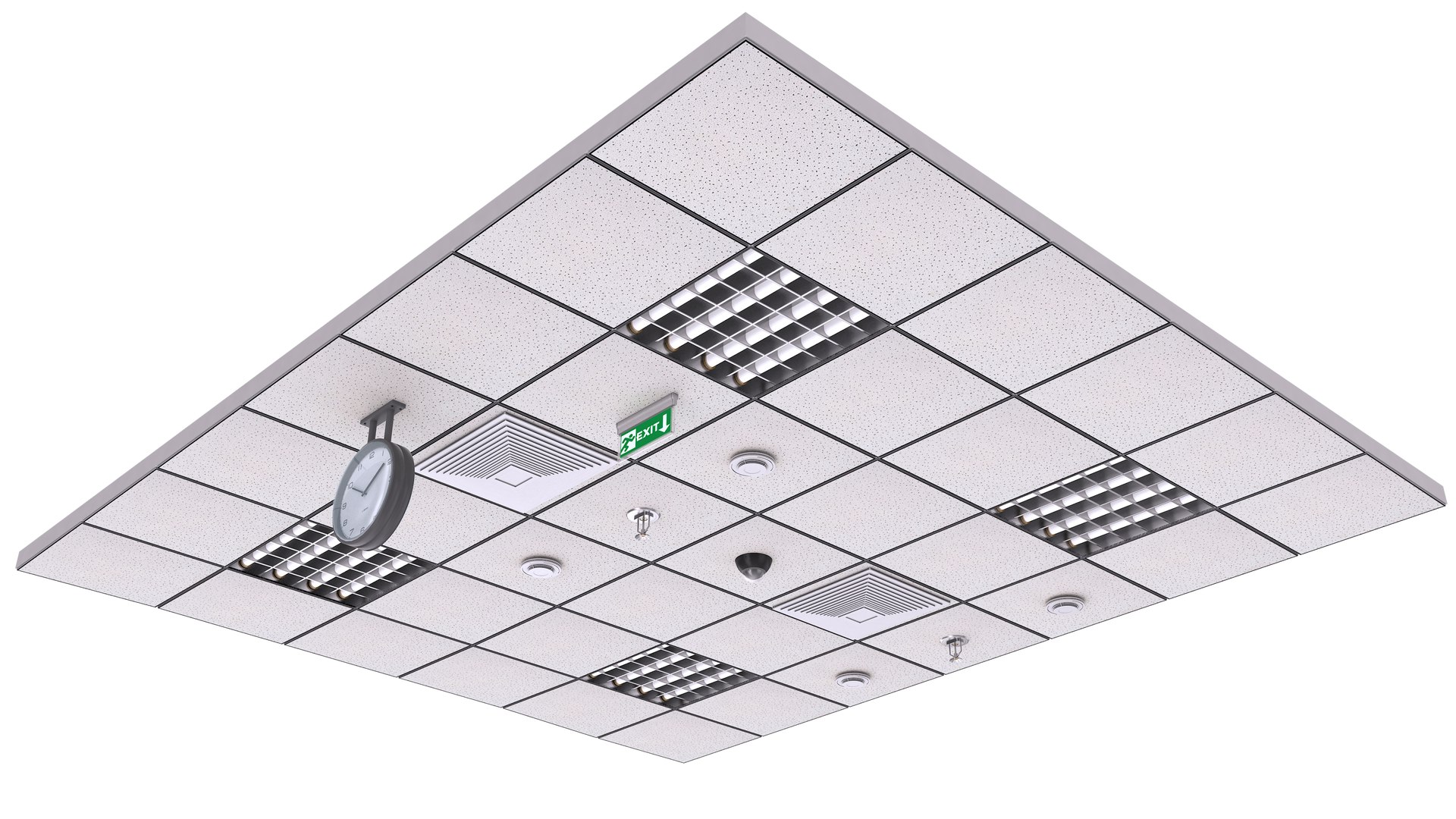 3D Ceiling system Armstrong model - TurboSquid 1918107