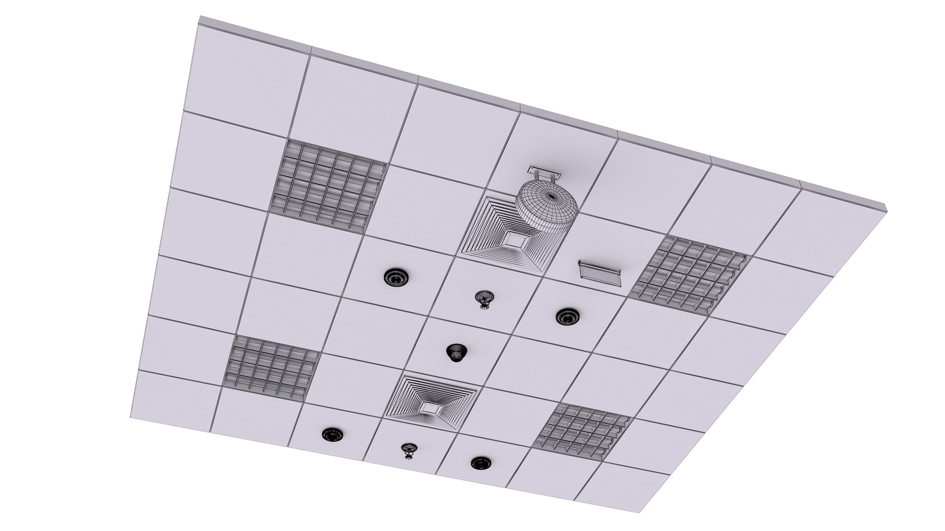 3D Ceiling system Armstrong model - TurboSquid 1918107