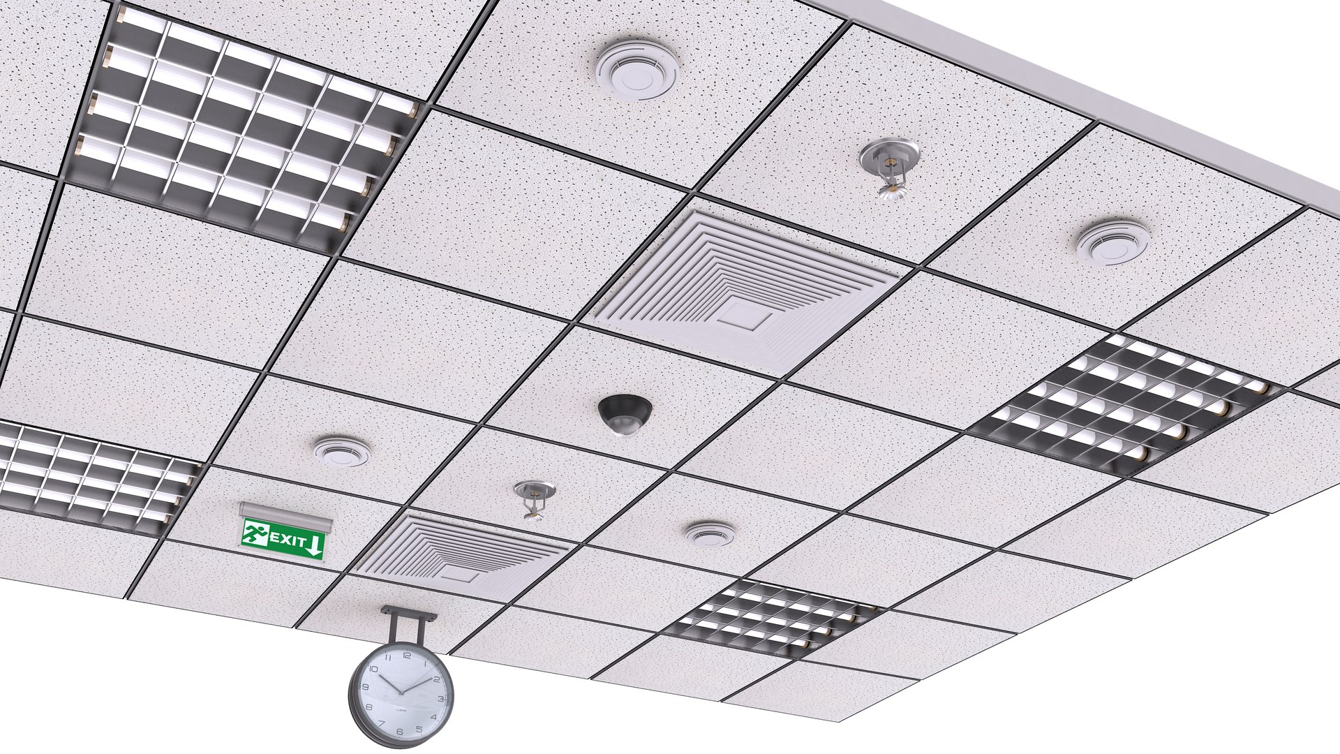 3D Ceiling system Armstrong model - TurboSquid 1918107