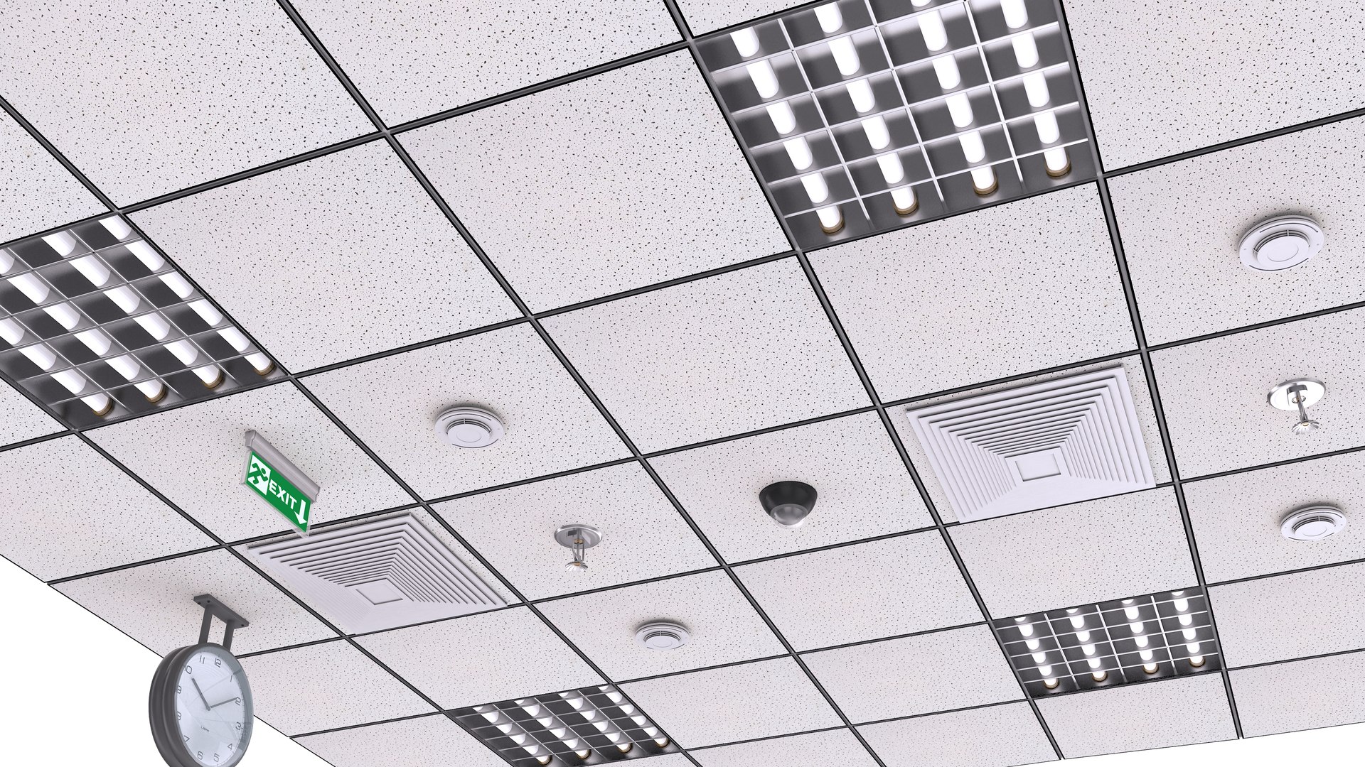 3D Ceiling system Armstrong model - TurboSquid 1918107