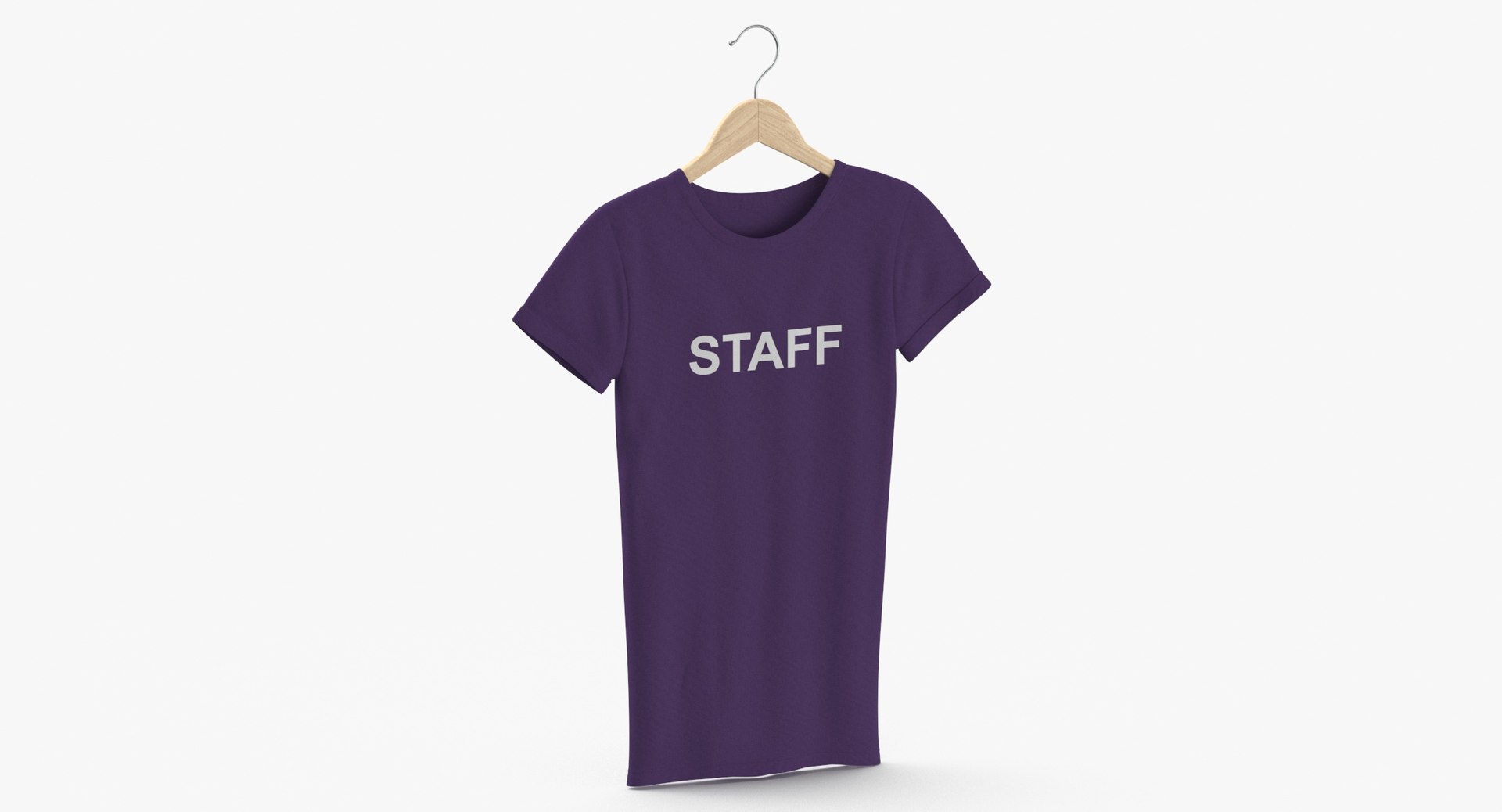 3D model Female Crew Neck Hanging Purple Staff 01 - TurboSquid 1749022