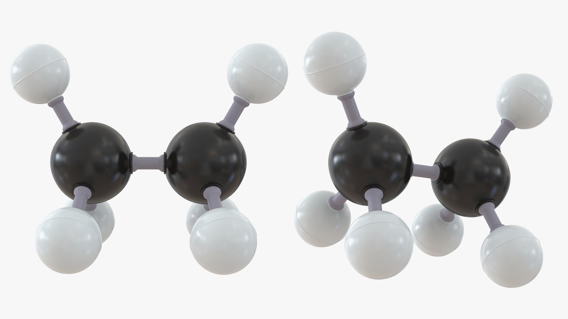 Ethane Molecule Structure Model - TurboSquid 2390541