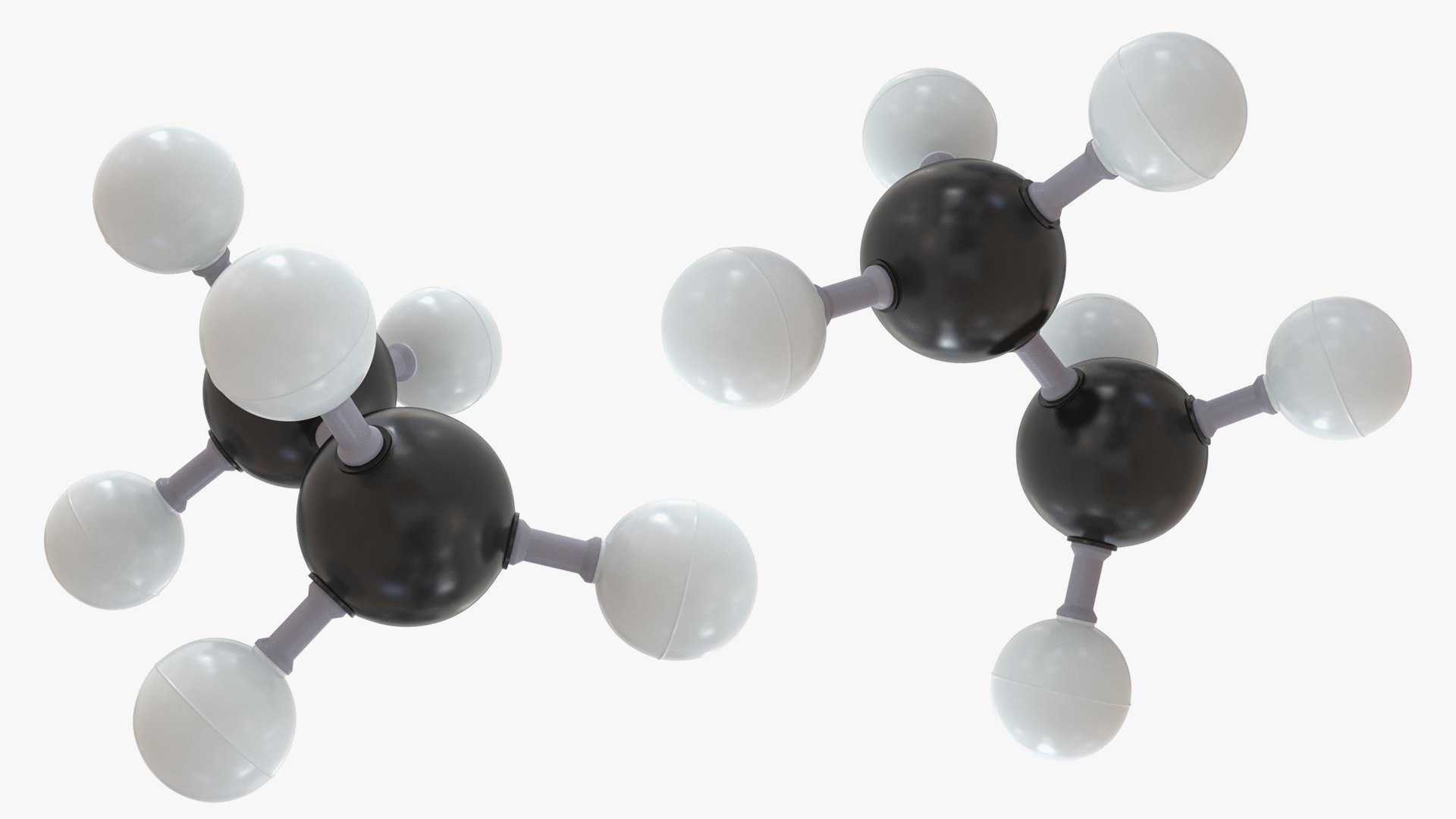 Ethane Molecule Structure Model - TurboSquid 2390541