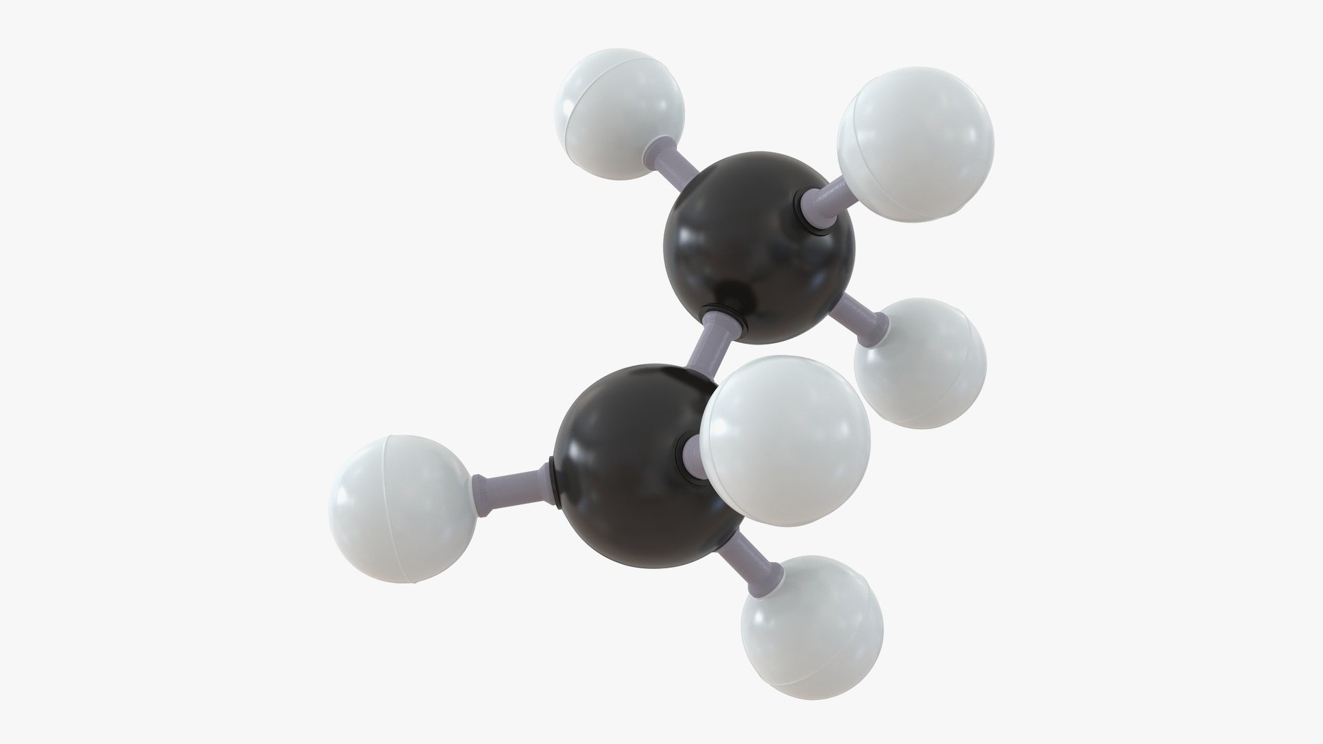 Ethane Molecule Structure Model - TurboSquid 2390541