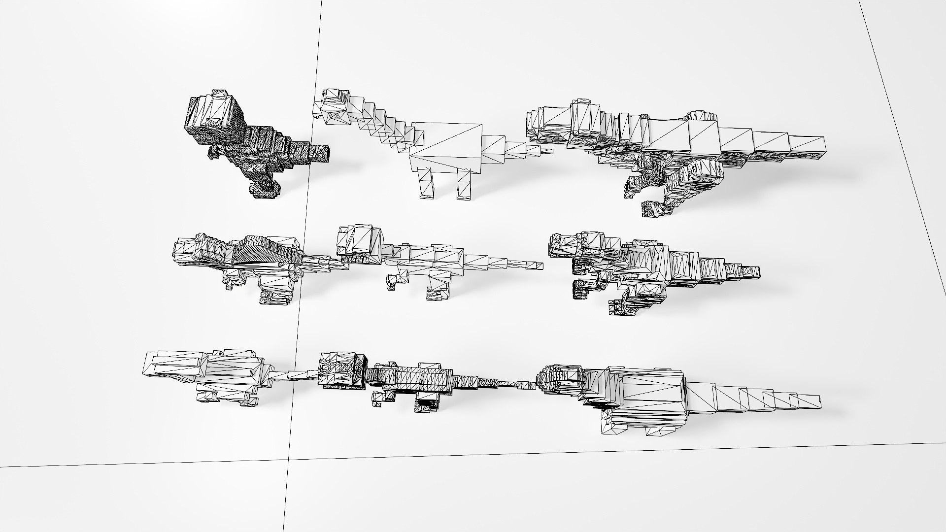 3D Dino Voxel Art Pack 3d Model Model - TurboSquid 2182458