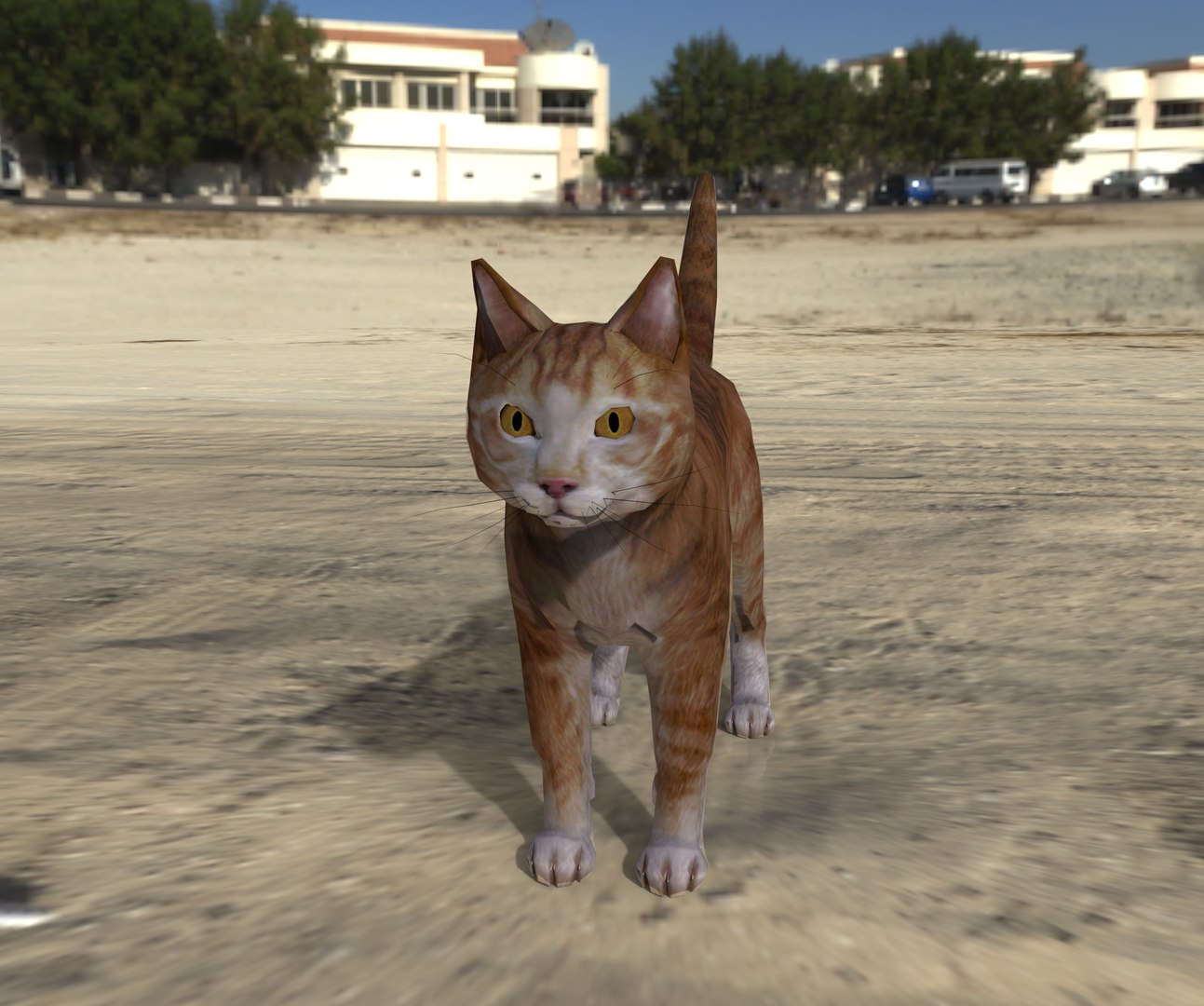 Orange Cat 3D Model - TurboSquid 1255666