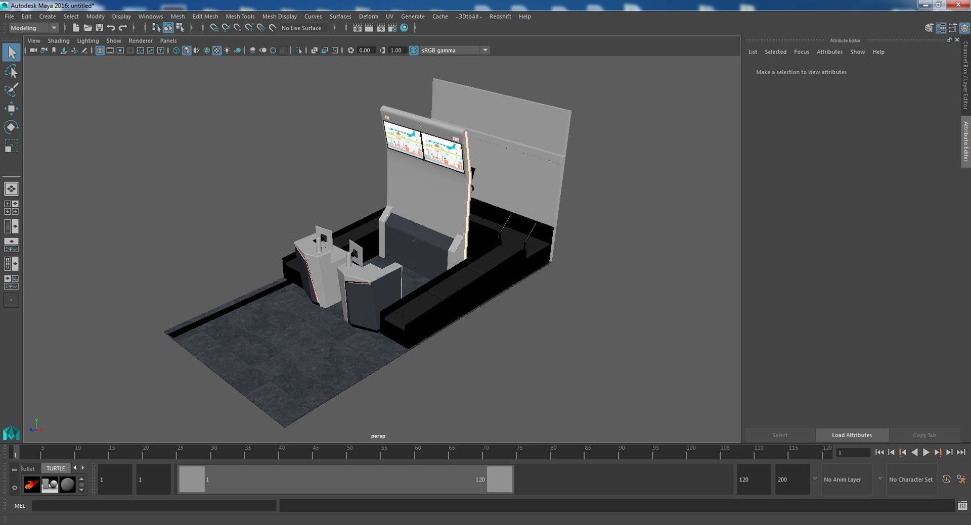 Airport Check-In Desk 3D Model - TurboSquid 2104768