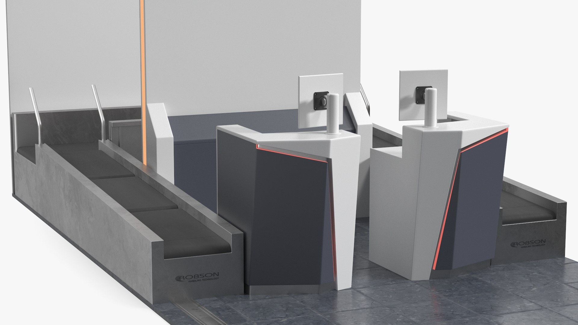 Airport Check-In Desk 3D model - TurboSquid 2104768