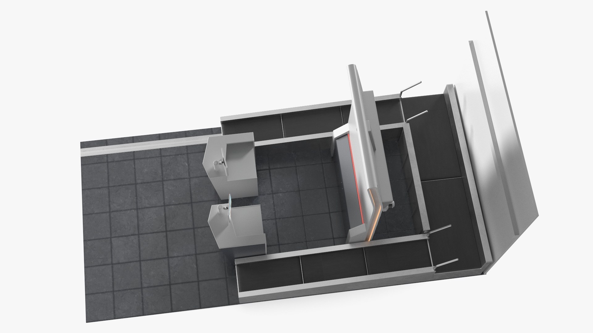 Airport Check-In Desk 3D model - TurboSquid 2104768