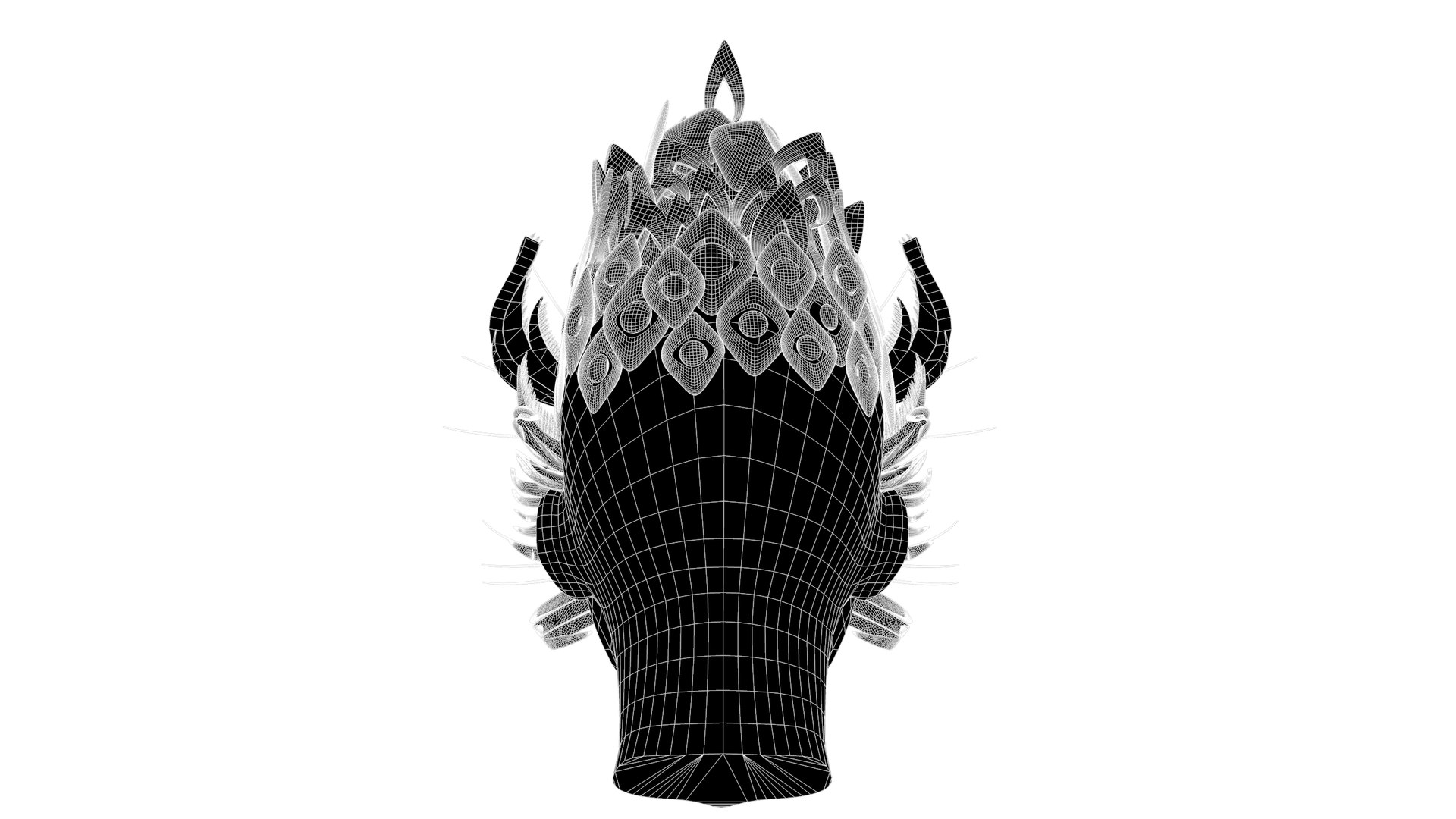 3D Eyes Feathers Mask - TurboSquid 1557333