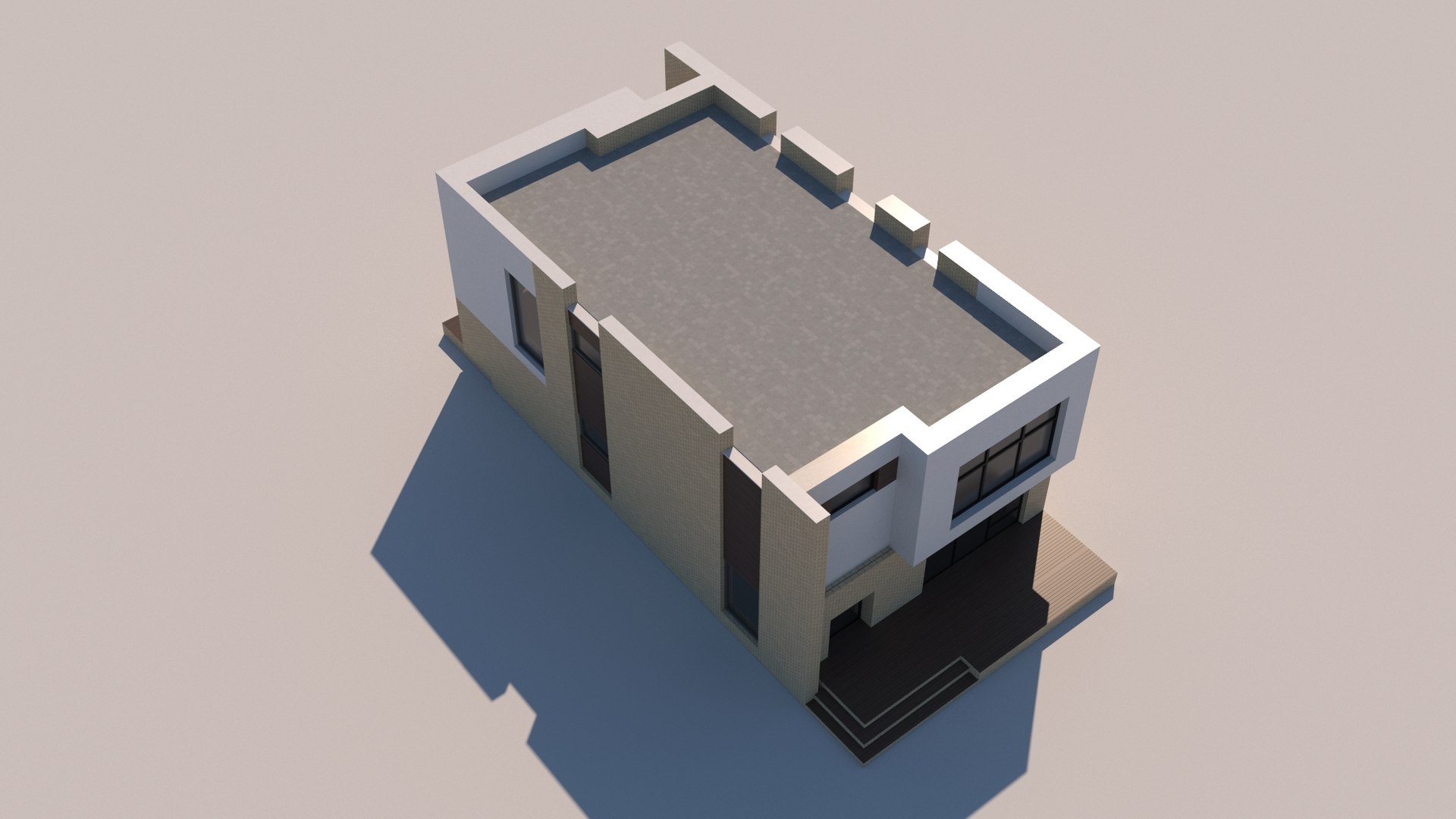 Modern Cottage 3D Model - TurboSquid 1977016