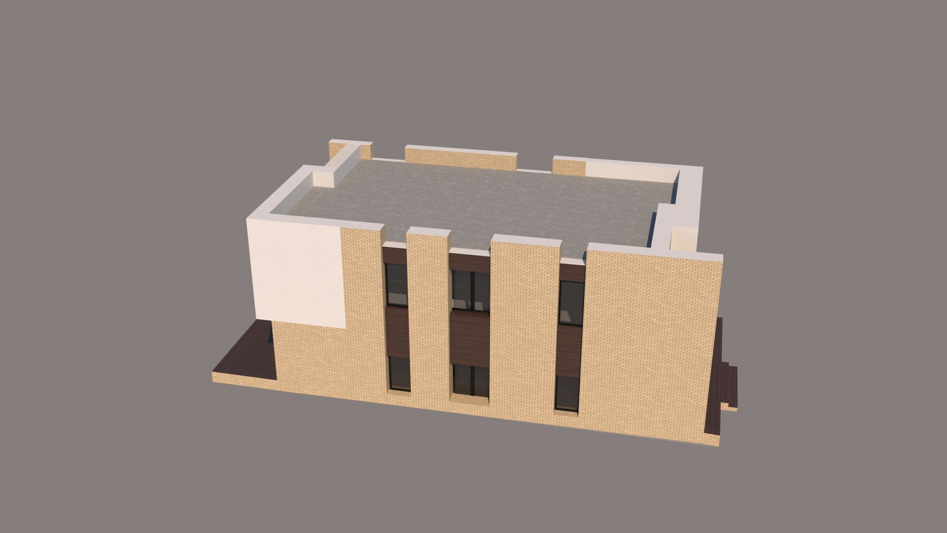 Modern Cottage 3D Model - TurboSquid 1977016