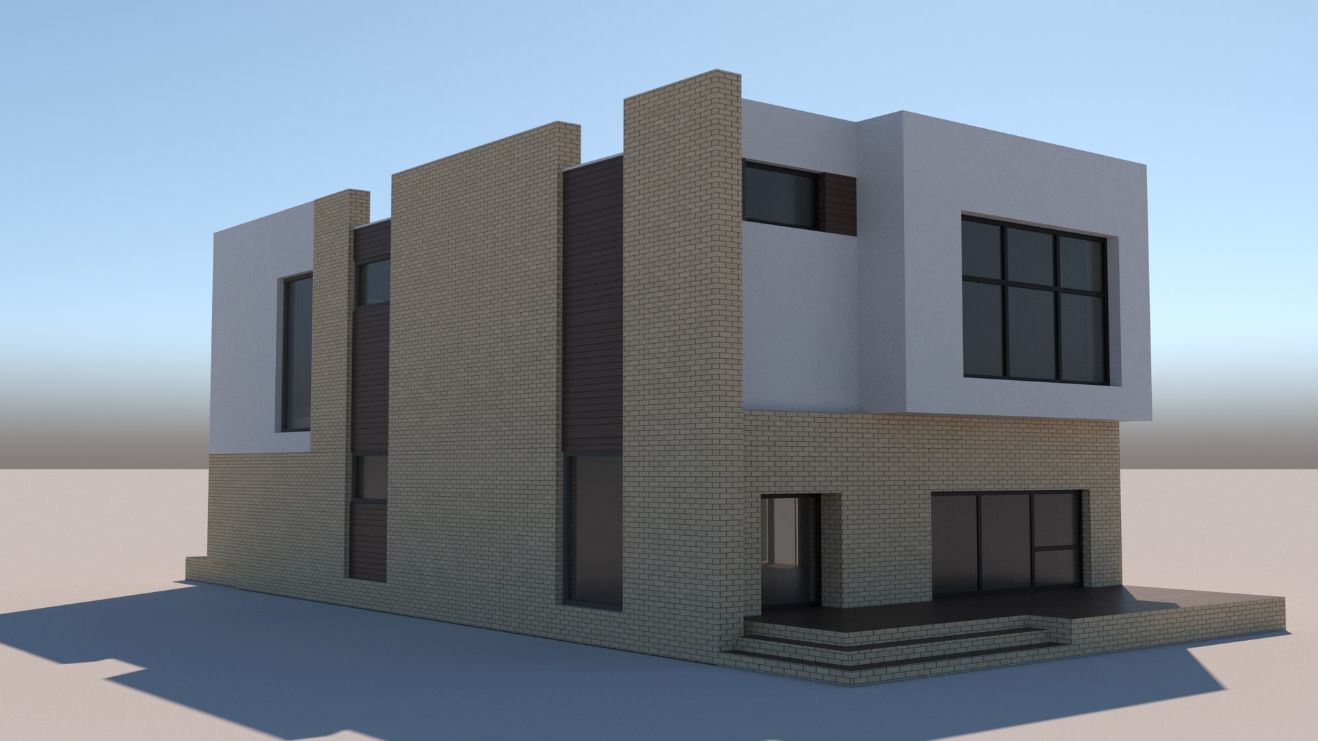 Modern Cottage 3D Model - TurboSquid 1977016