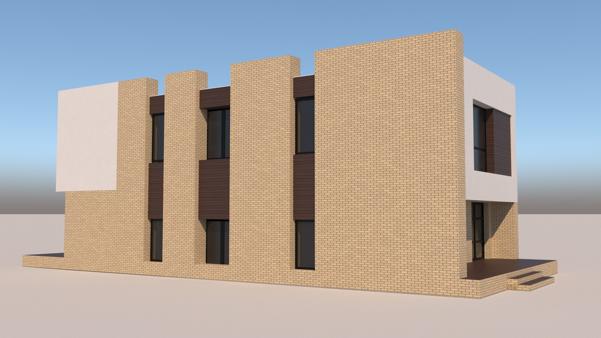 Modern Cottage 3D Model - TurboSquid 1977016