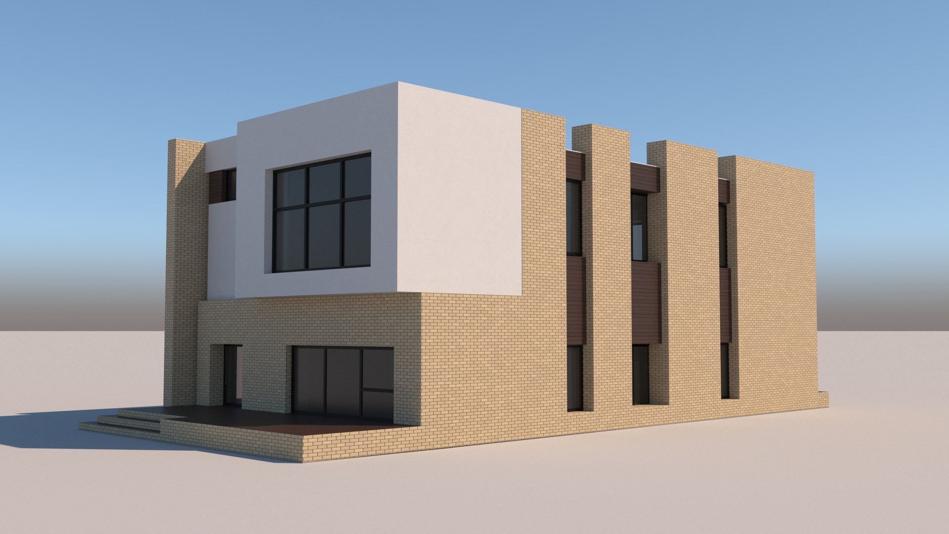 Modern Cottage 3D Model - TurboSquid 1977016