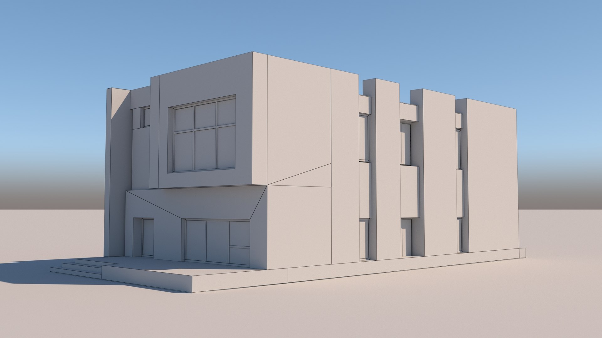 Modern Cottage 3D Model - TurboSquid 1977016