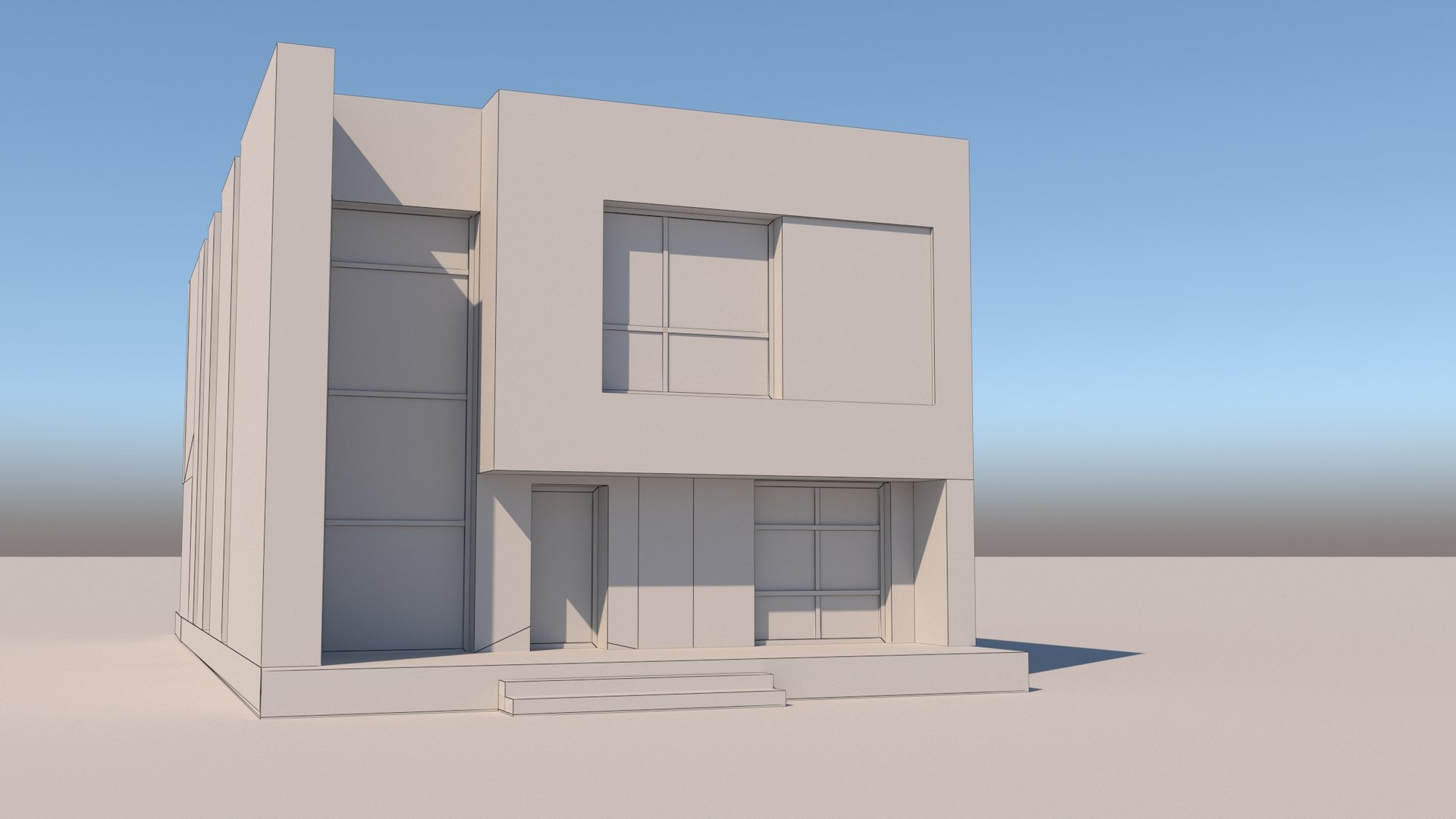 Modern Cottage 3D Model - TurboSquid 1977016