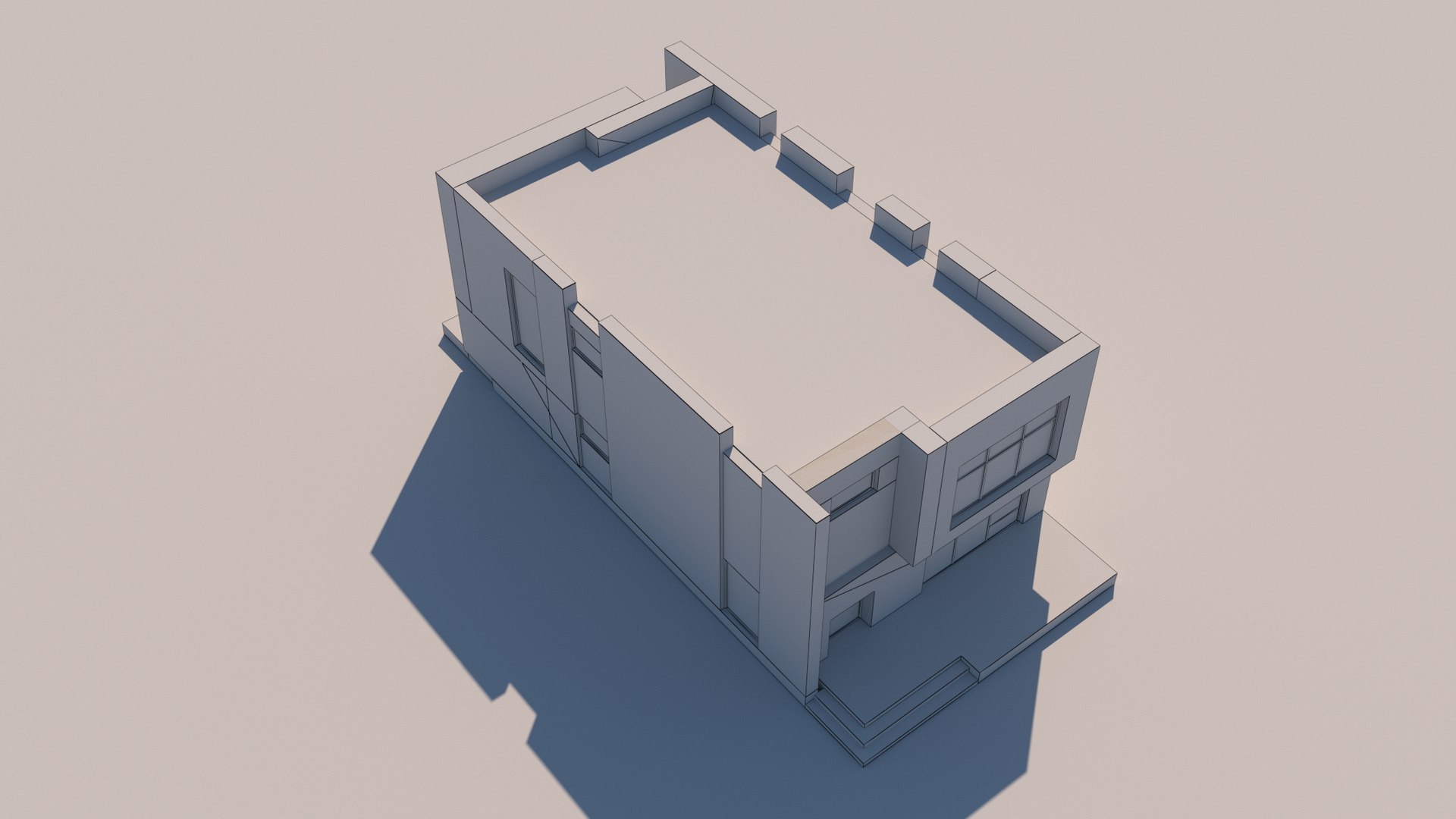 Modern Cottage 3D Model - TurboSquid 1977016