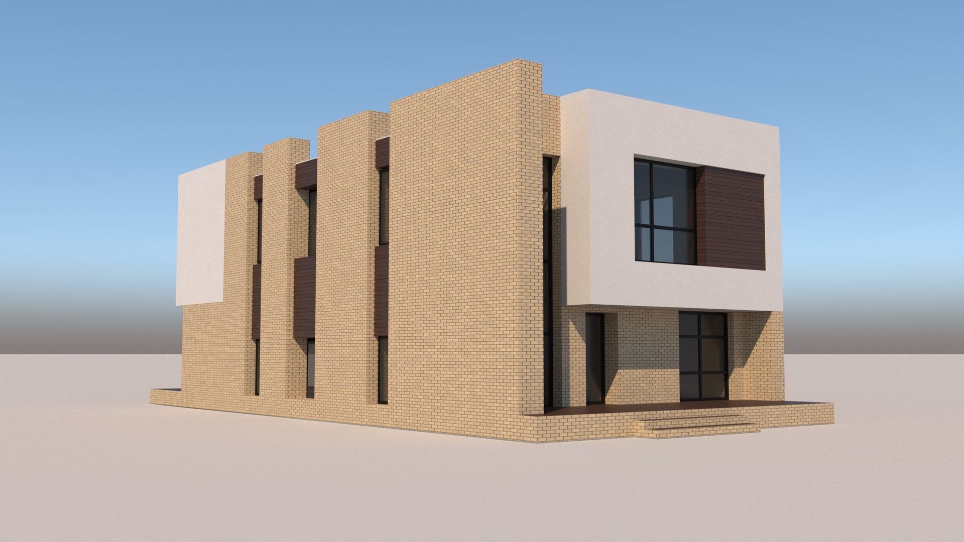 Modern Cottage 3D Model - TurboSquid 1977016