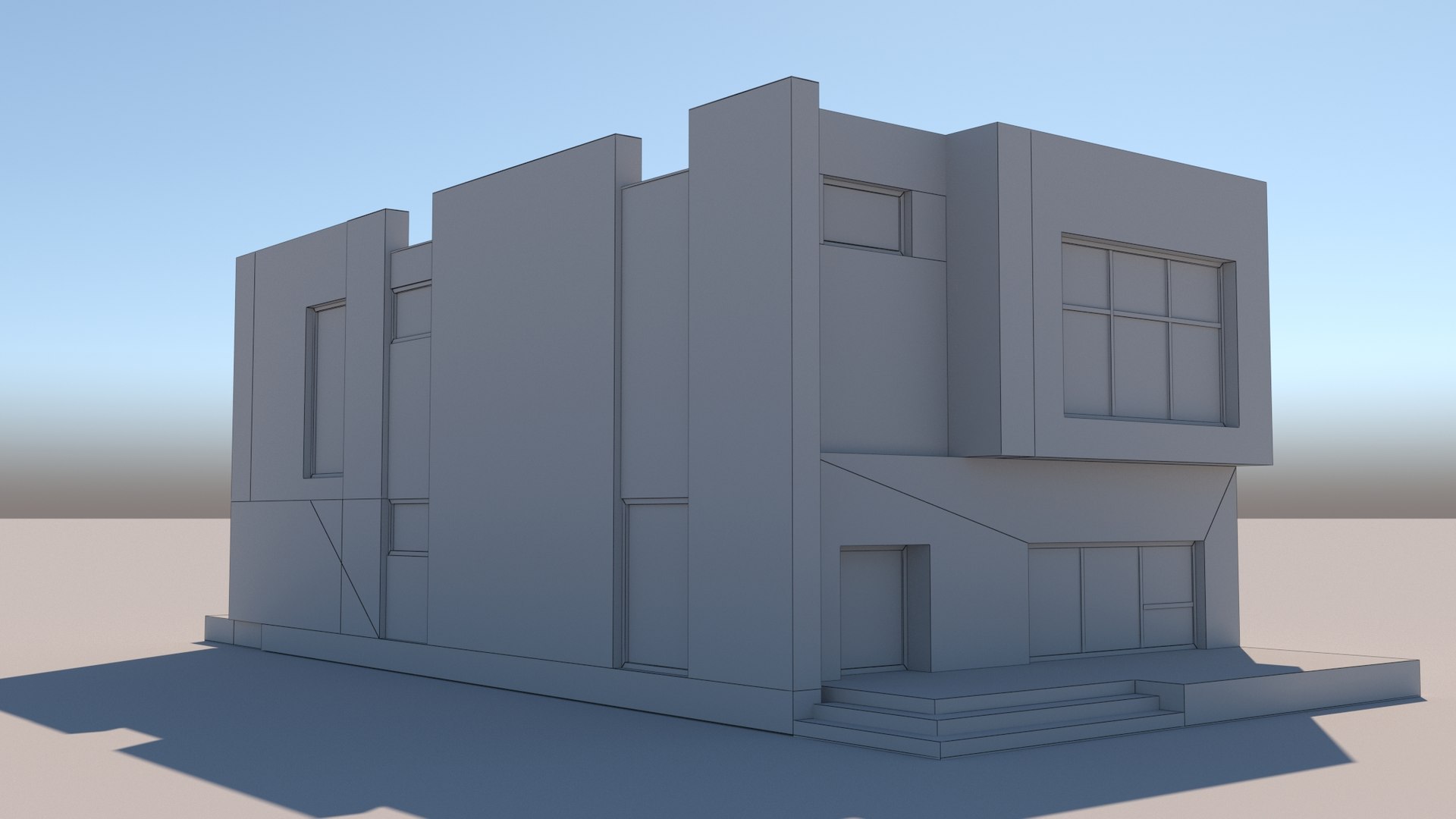 Modern Cottage 3D Model - TurboSquid 1977016