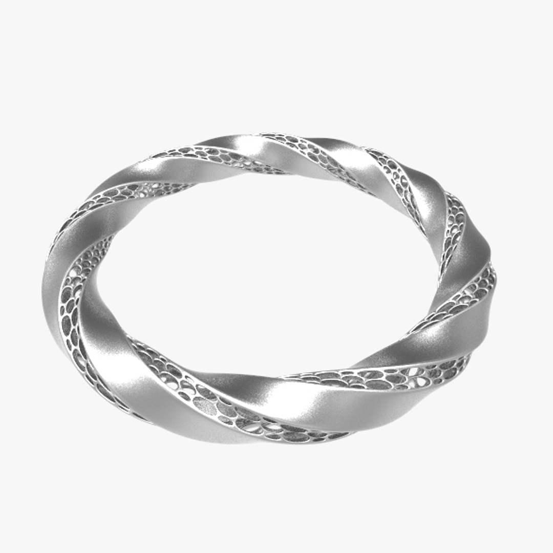 3d Model Gold White Silver