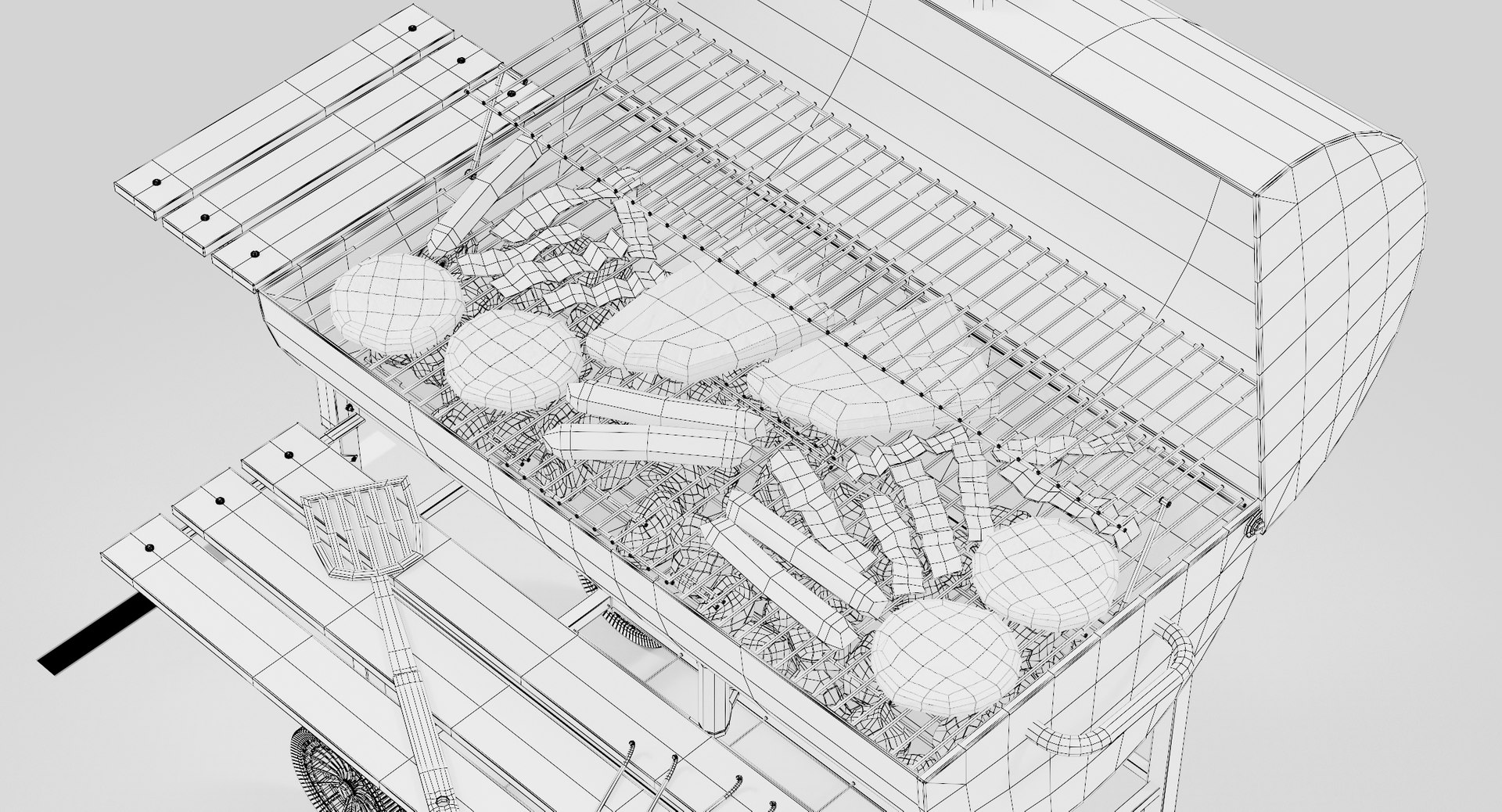 Grill barbecue bbq 3D model - TurboSquid 1592049