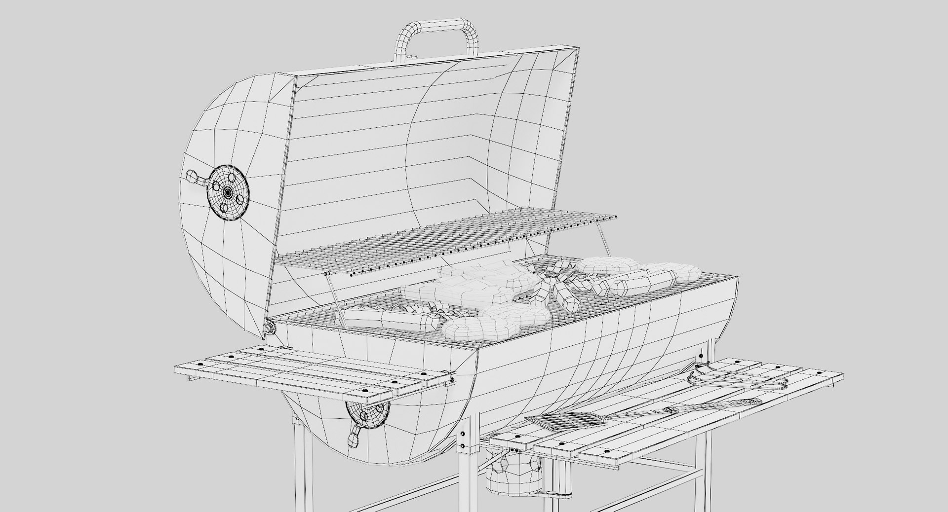 Grill barbecue bbq 3D model - TurboSquid 1592049