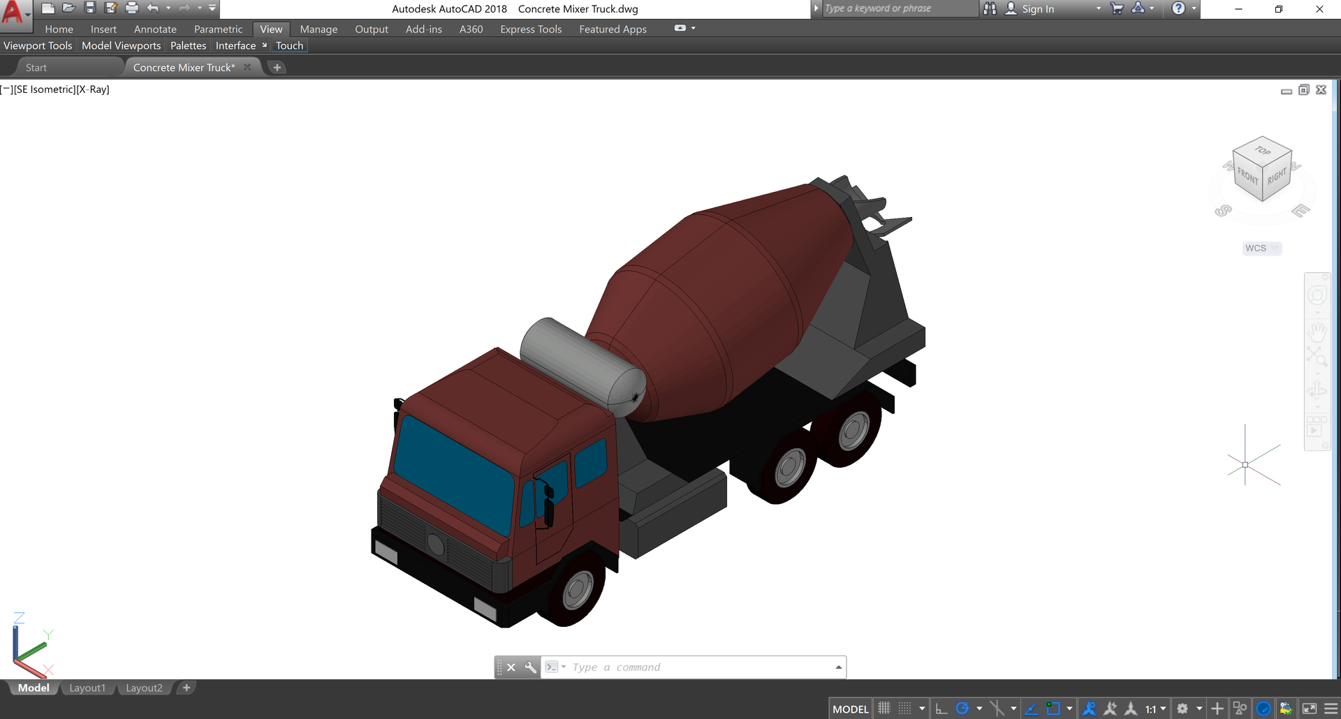 3D Parametric Concrete Mixer Truck - Revit Family - TurboSquid 1820266