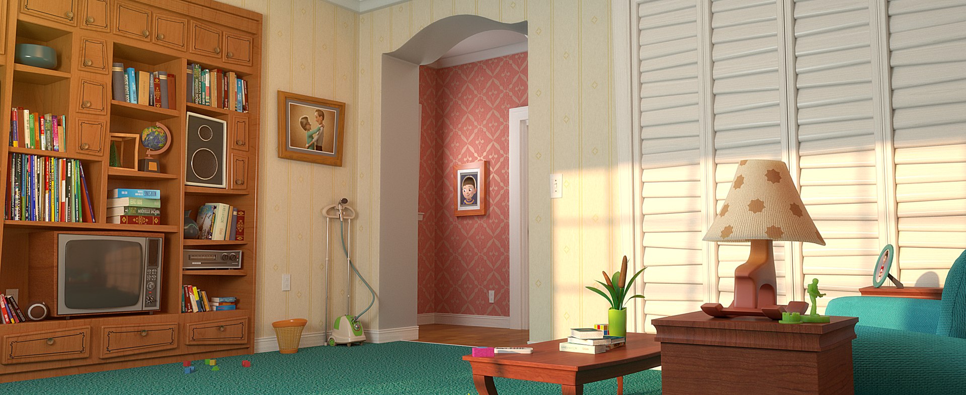 Cartoon Hall Living Room V2 3D - TurboSquid 1826393
