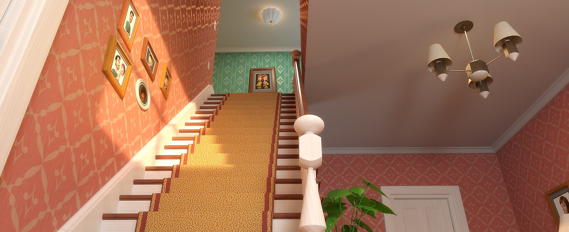 Cartoon Hall Living Room V2 3D - TurboSquid 1826393