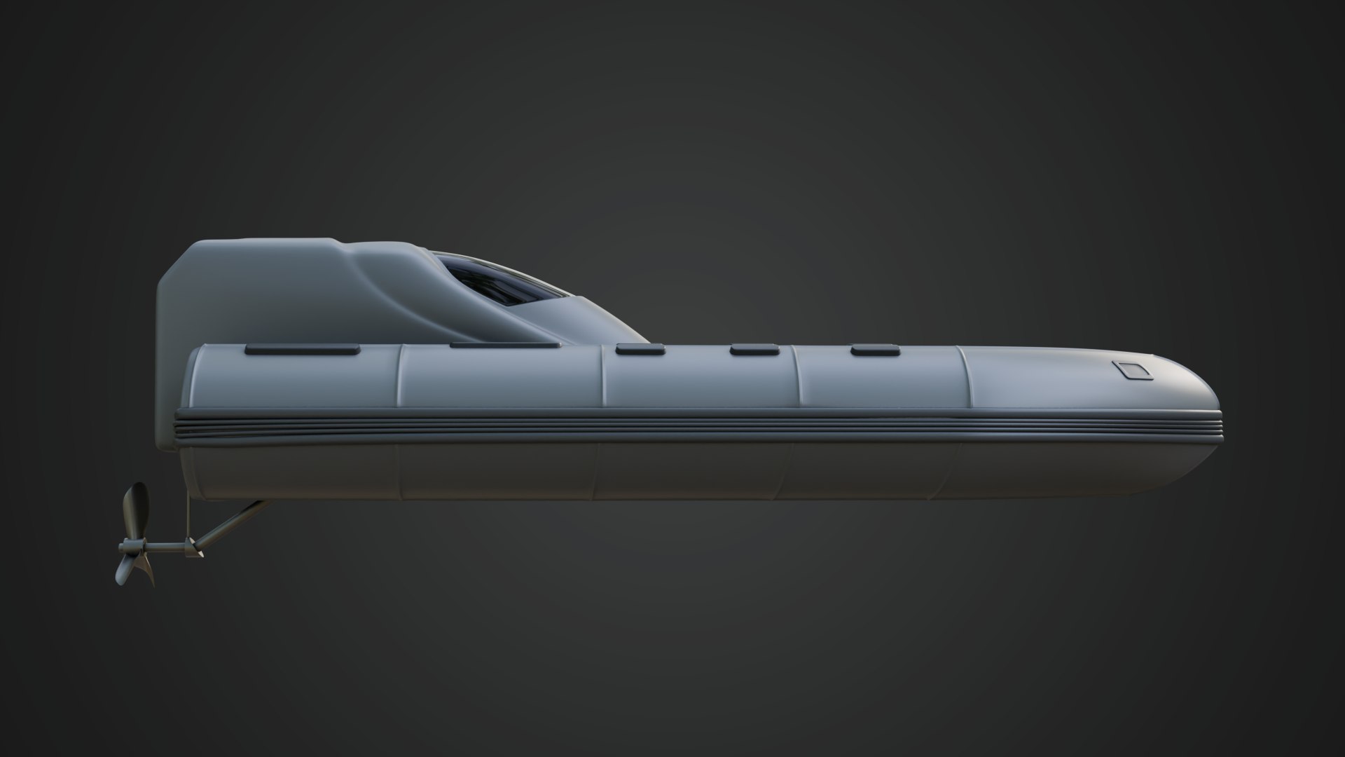 Civilian Inflatable Dinghy Silver Color 3D Model - TurboSquid 2290036