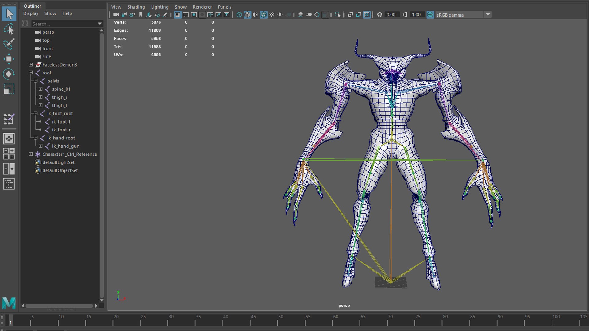 3D Faceless Demon 3 - TurboSquid 2109485