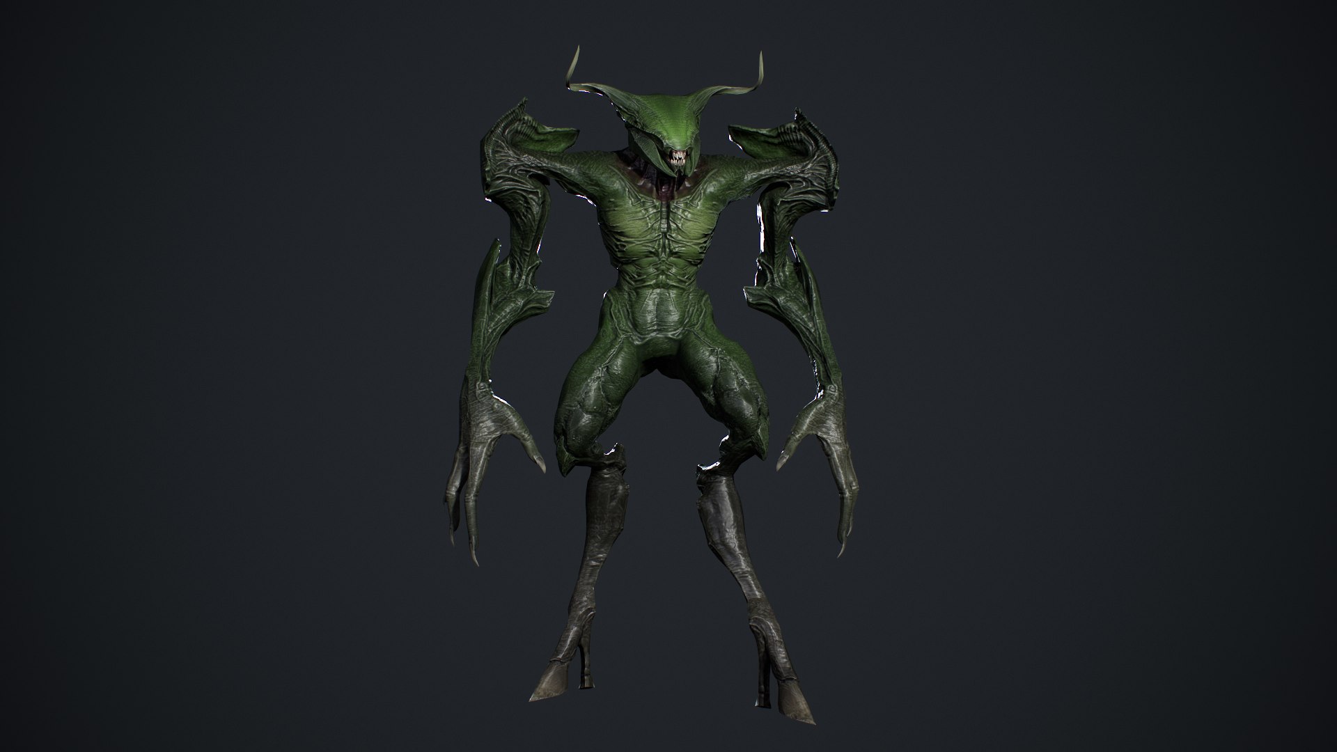 3D Faceless Demon 3 - TurboSquid 2109485