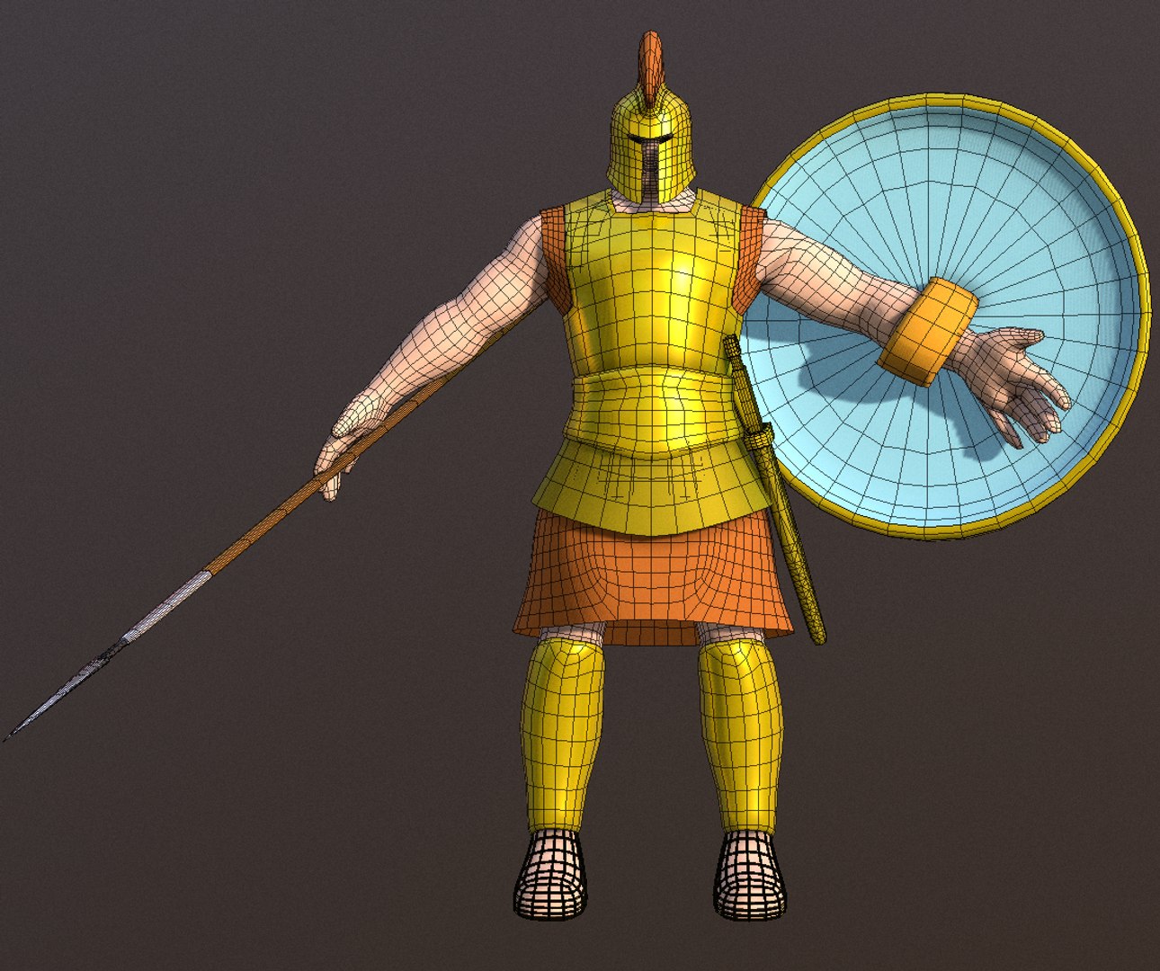 Free Spartan Model - TurboSquid 1297314