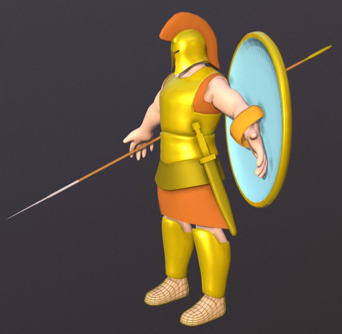 Free Spartan Model - TurboSquid 1297314
