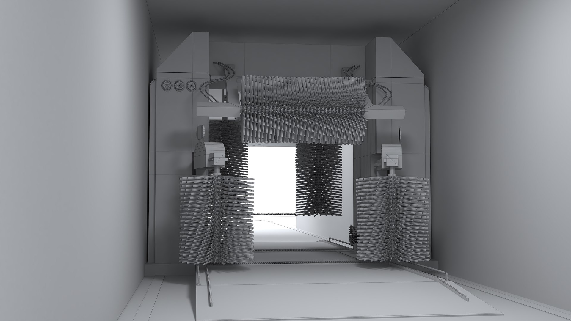 Detailed Car Wash Building 3D Model - TurboSquid 2280311
