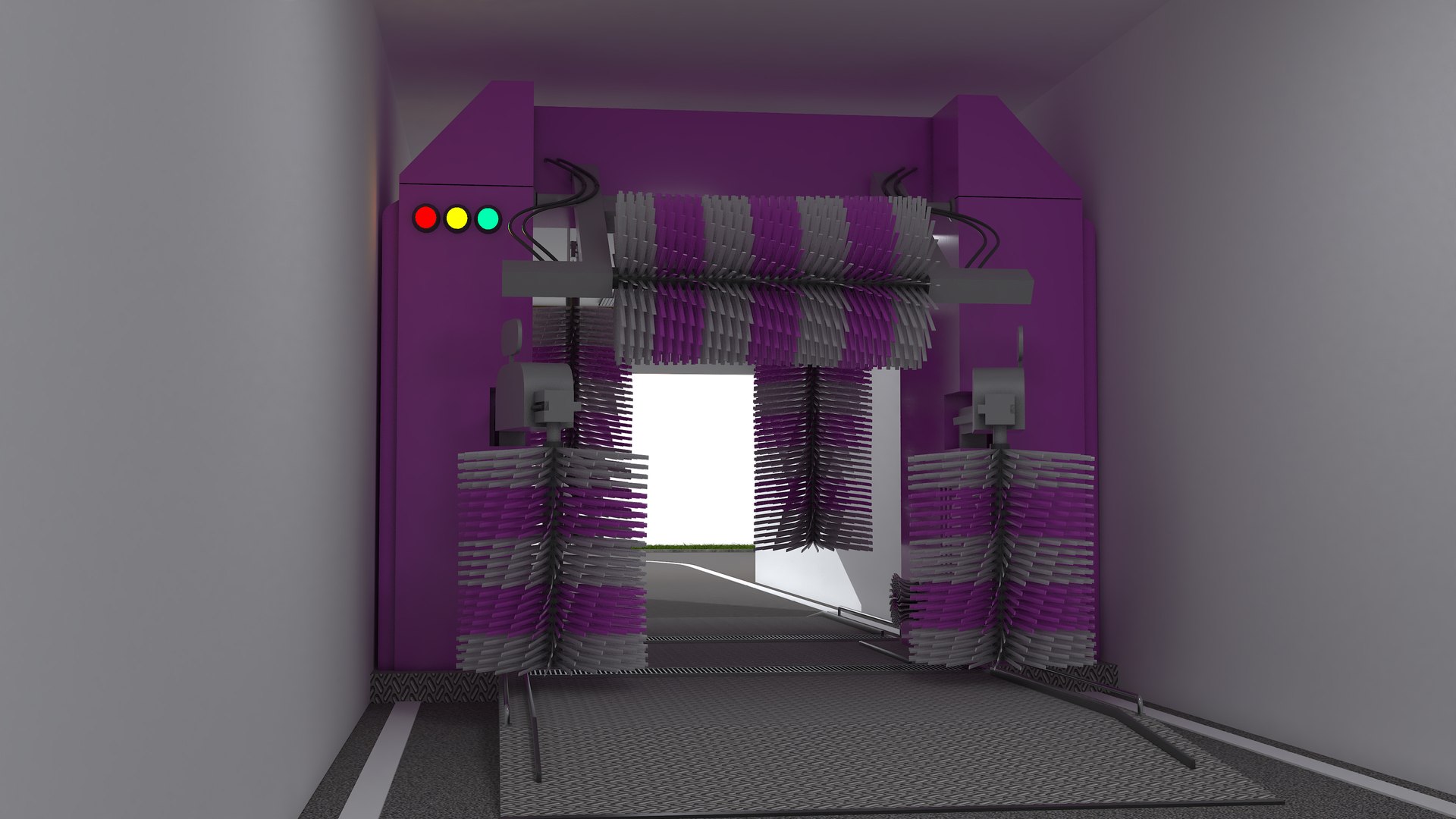 Detailed Car Wash Building 3D Model - TurboSquid 2280311