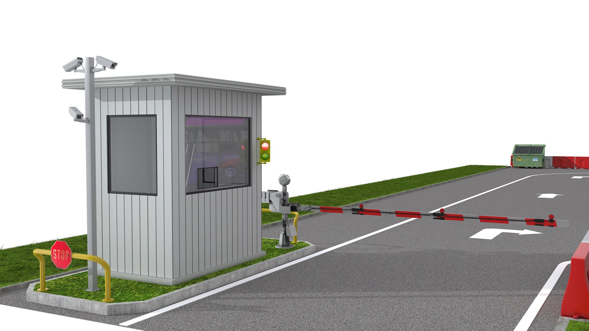 Detailed Car Wash Building 3D Model - TurboSquid 2280311
