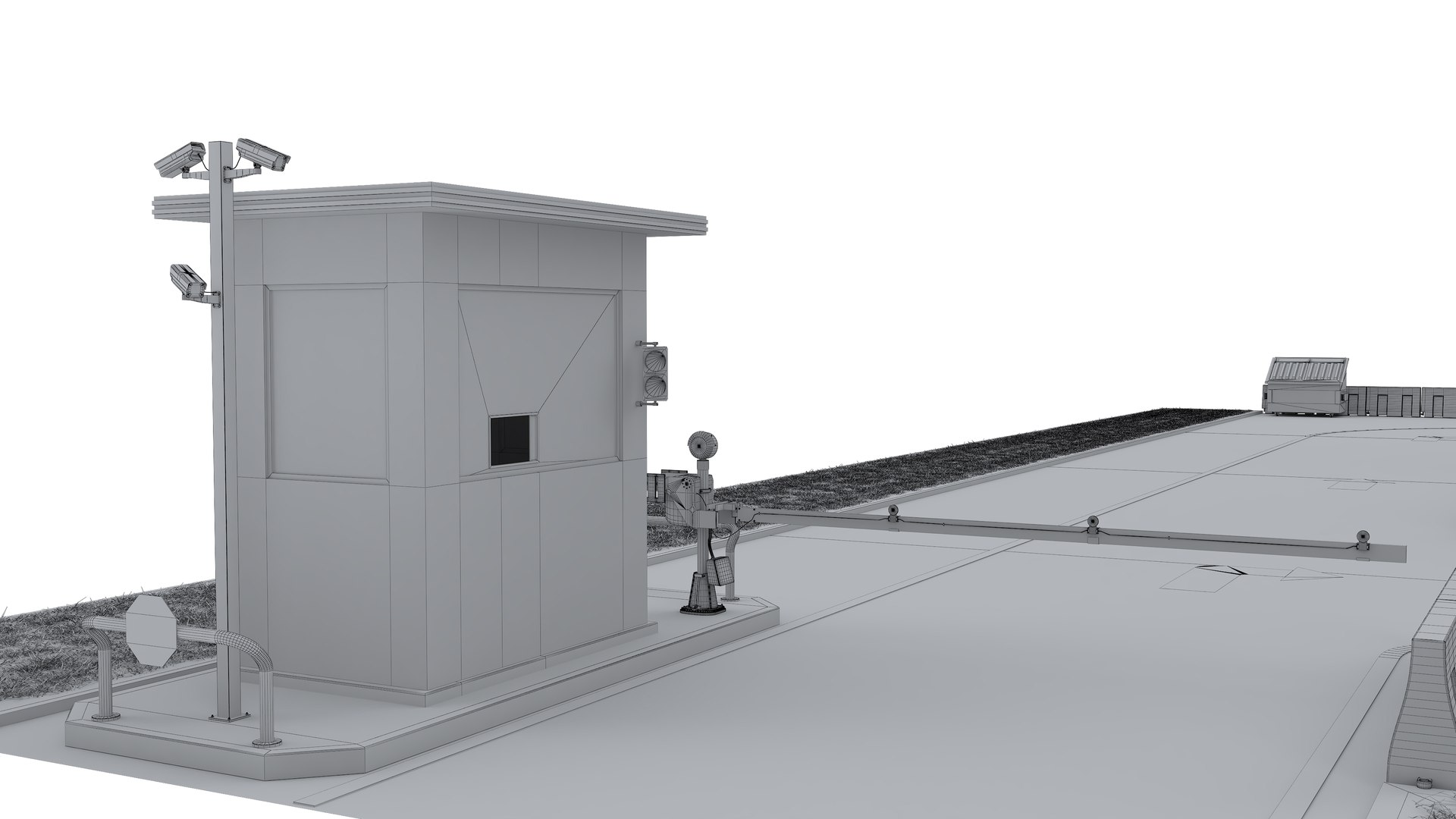 Detailed Car Wash Building 3D Model - TurboSquid 2280311