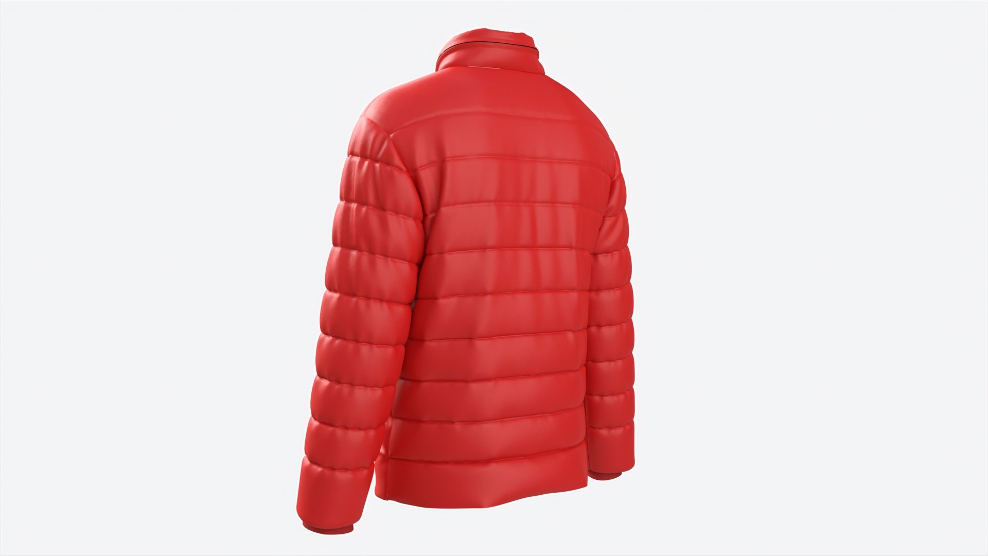 Quilted Jacket For Men Mockup Red Model - TurboSquid 2073854