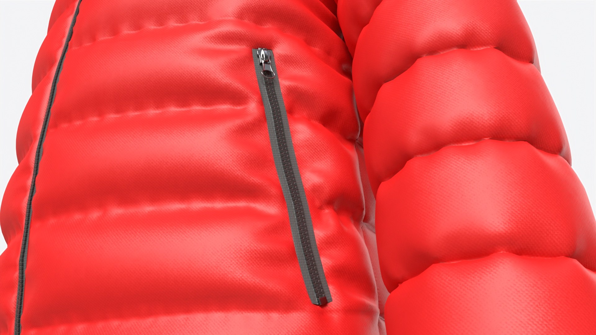 Quilted Jacket For Men Mockup Red Model - TurboSquid 2073854