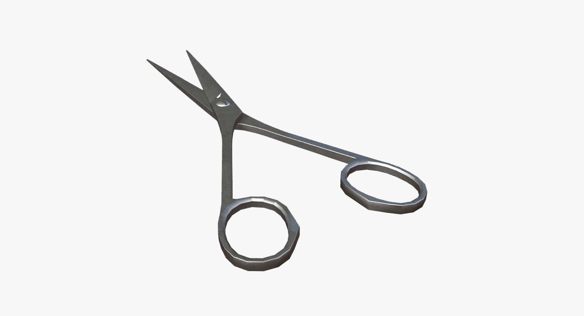 Barber Scissors 3d Model