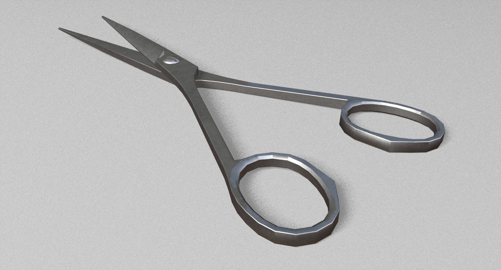 Barber Scissors 3d Model