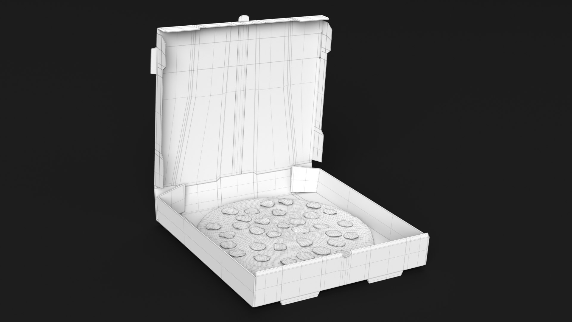 3D Model Pizza In Box - TurboSquid 2119367