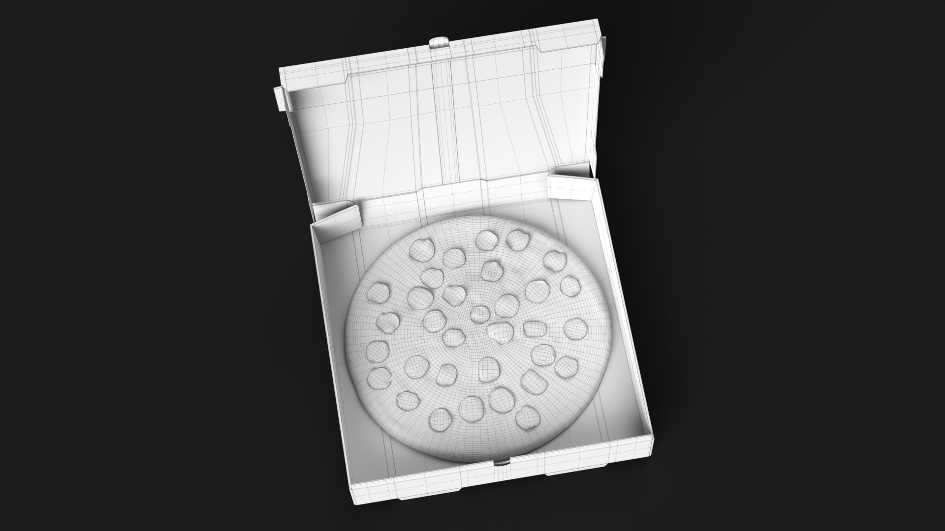 3D Model Pizza In Box - TurboSquid 2119367