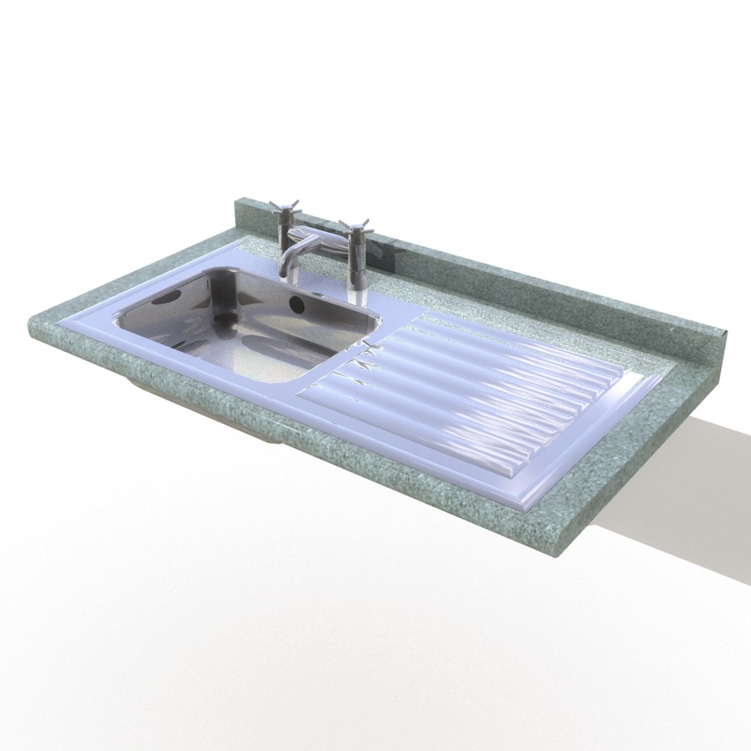 3d model kitchen sink