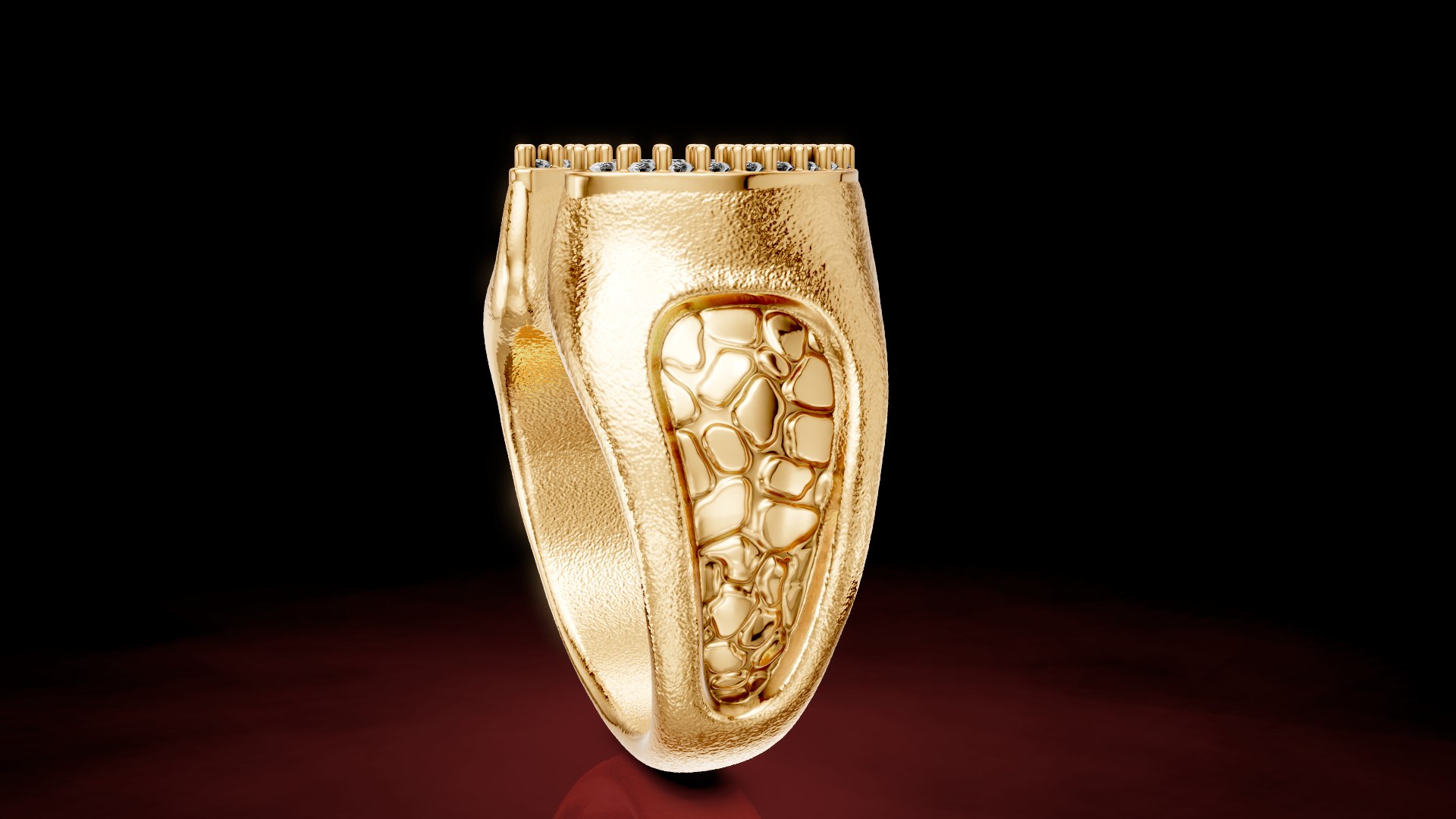 Horse Shoe Textured Ring Model - TurboSquid 2398645