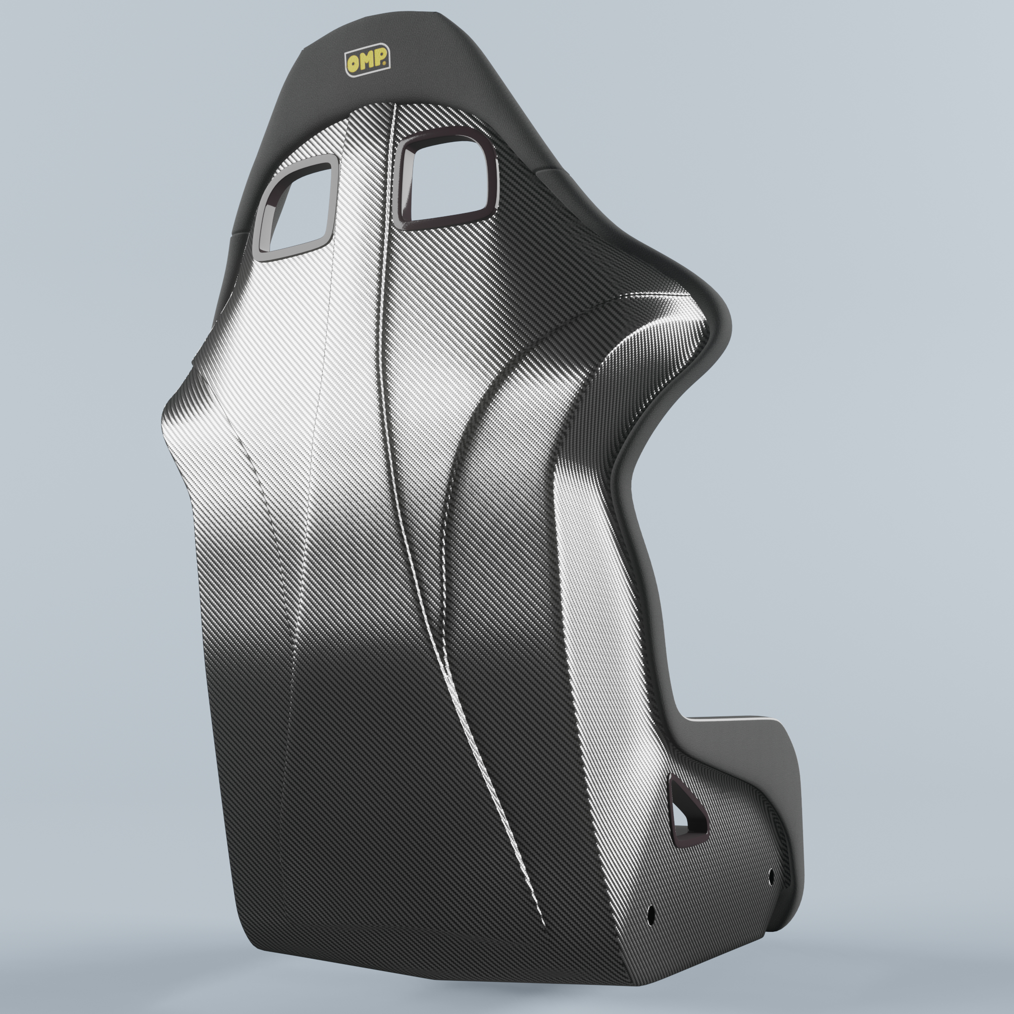 3D модель Сиденье OMP WRC-R из карбона - TurboSquid 1793933